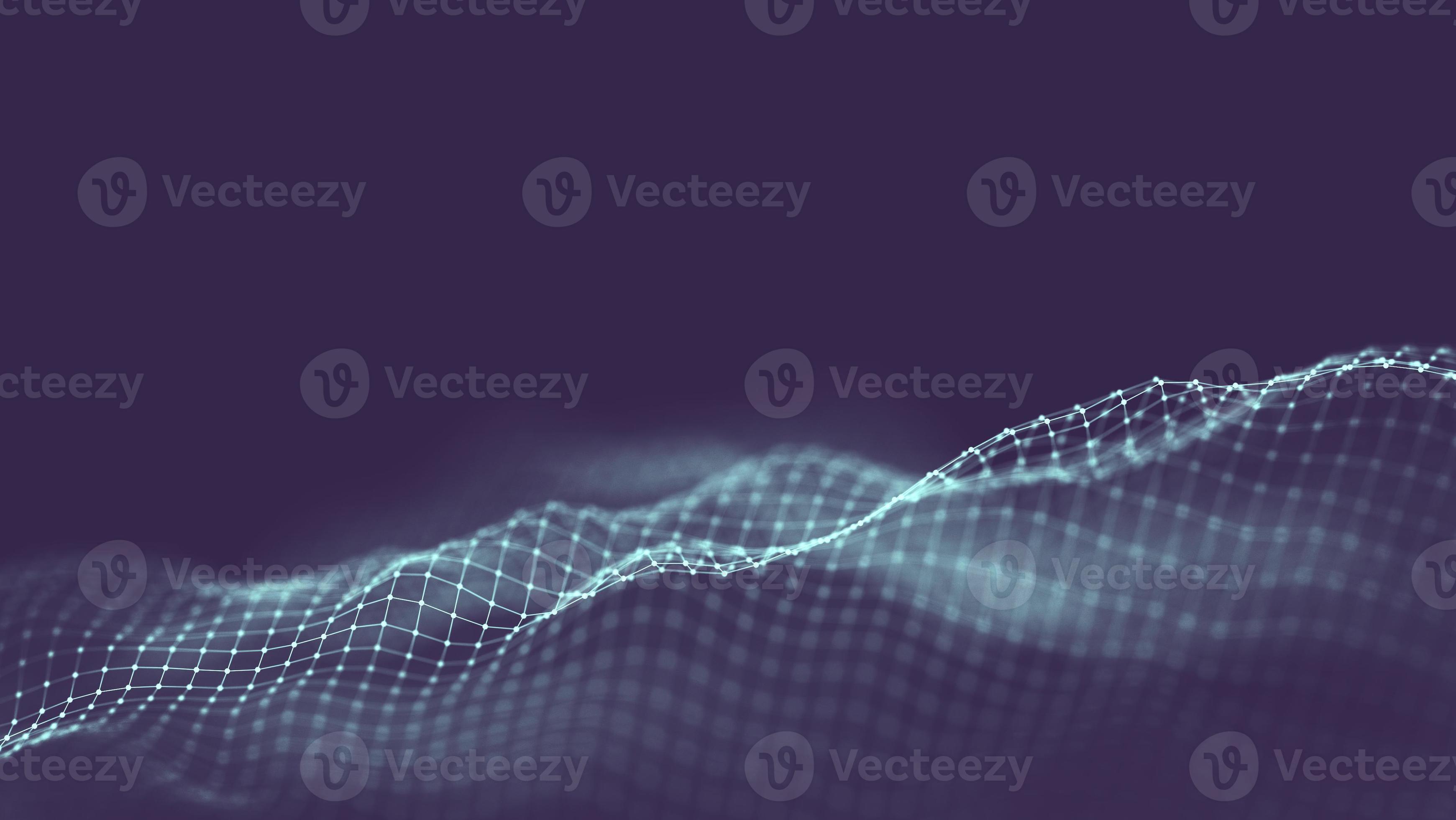 Data technology abstract futuristic illustration . Low poly shape with connecting dots and lines ...