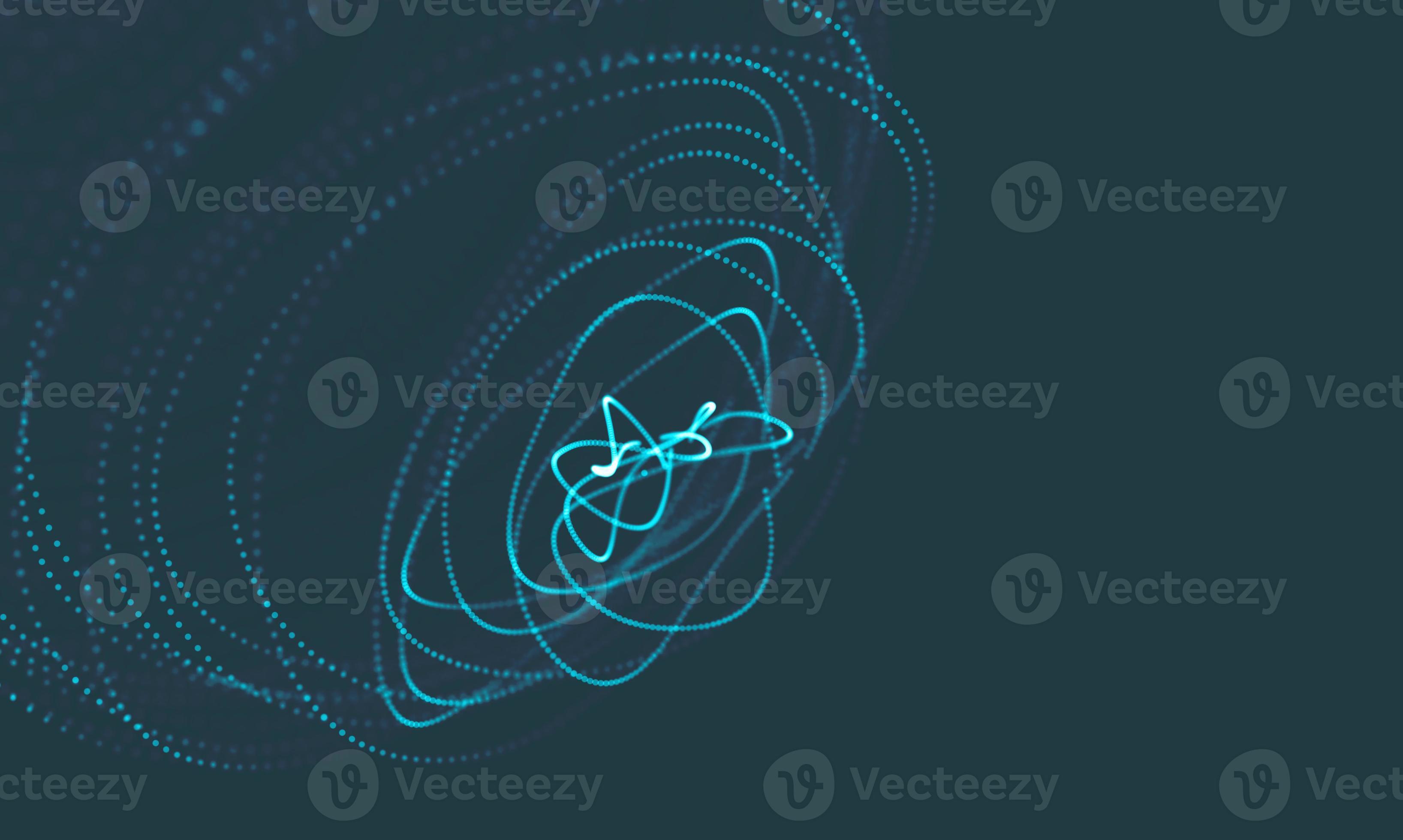 Abstract Music Background Big Data Particle Flow Visualisation Science Infographic Futuristic