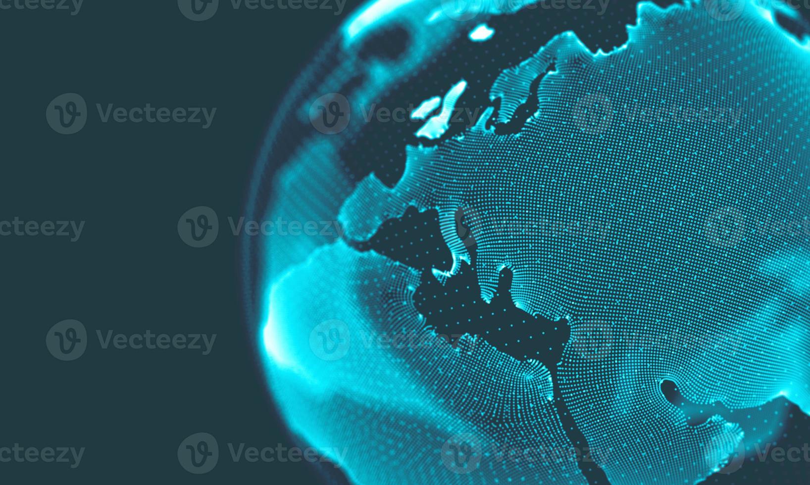 Abstract Music background. Big Data Particle Flow Visualisation ...