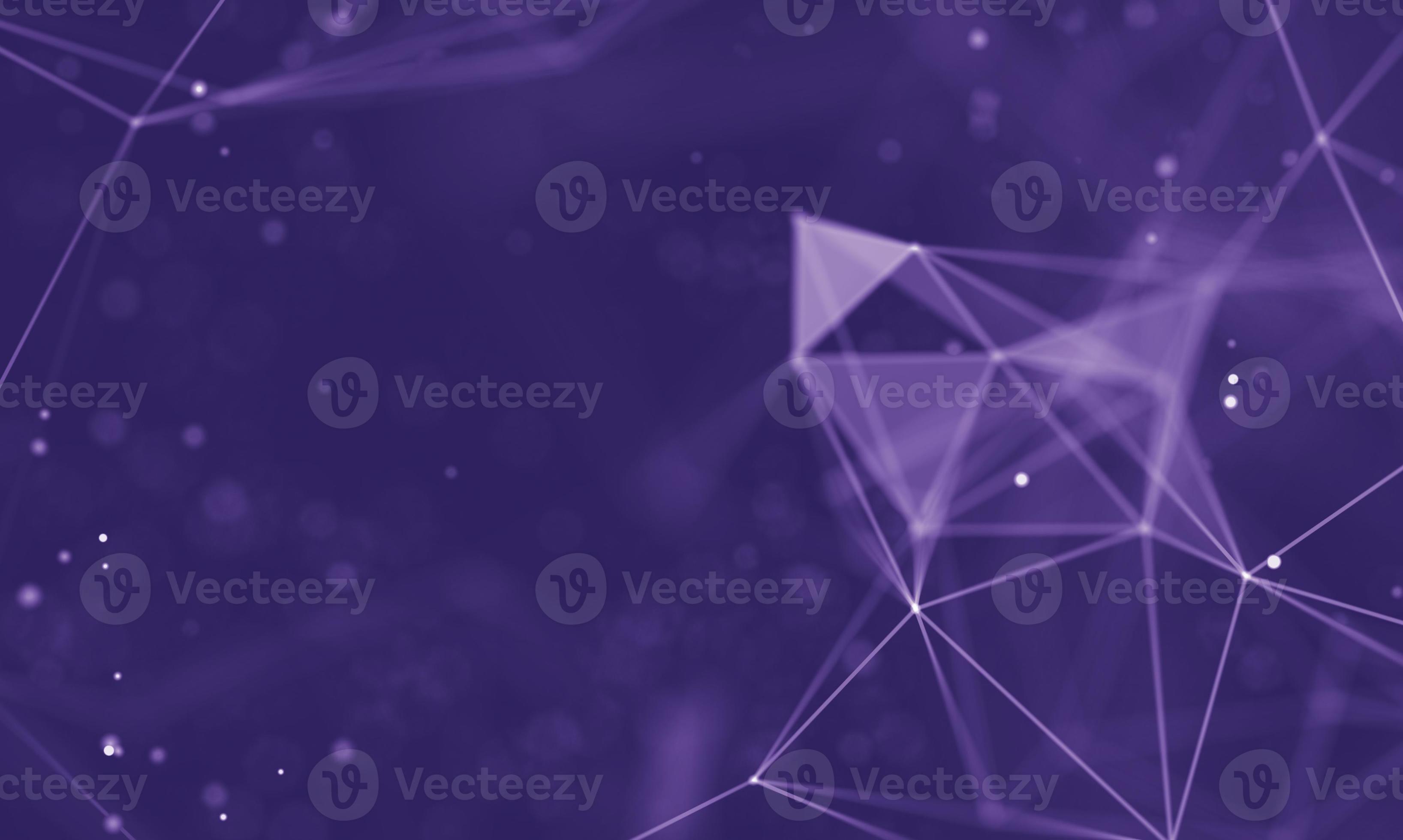 Data technology abstract futuristic illustration . Low poly shape with connecting dots and lines ...