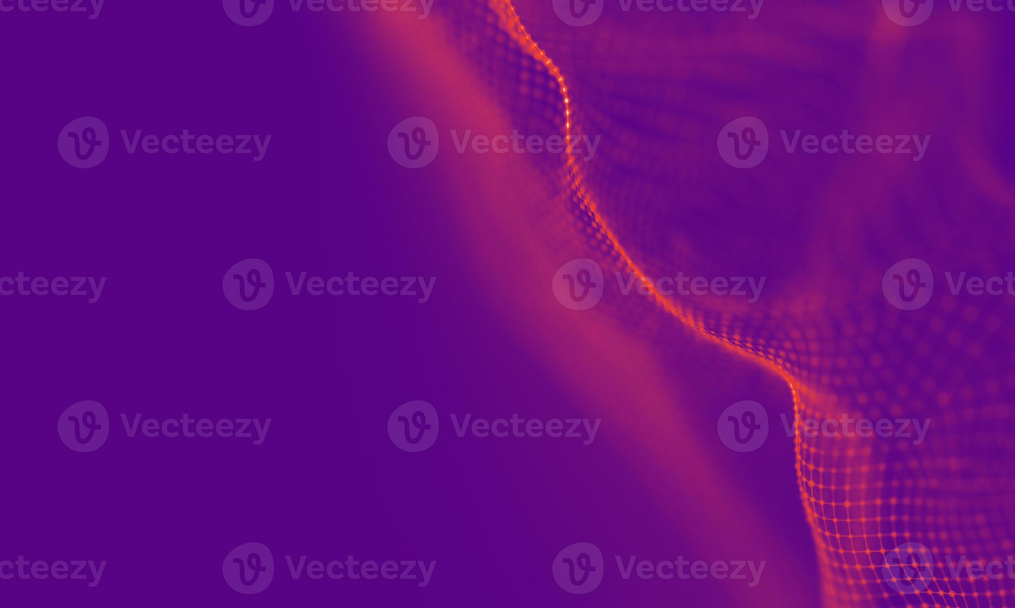 Abstract Purple Geometrical Background Connection Structure Science