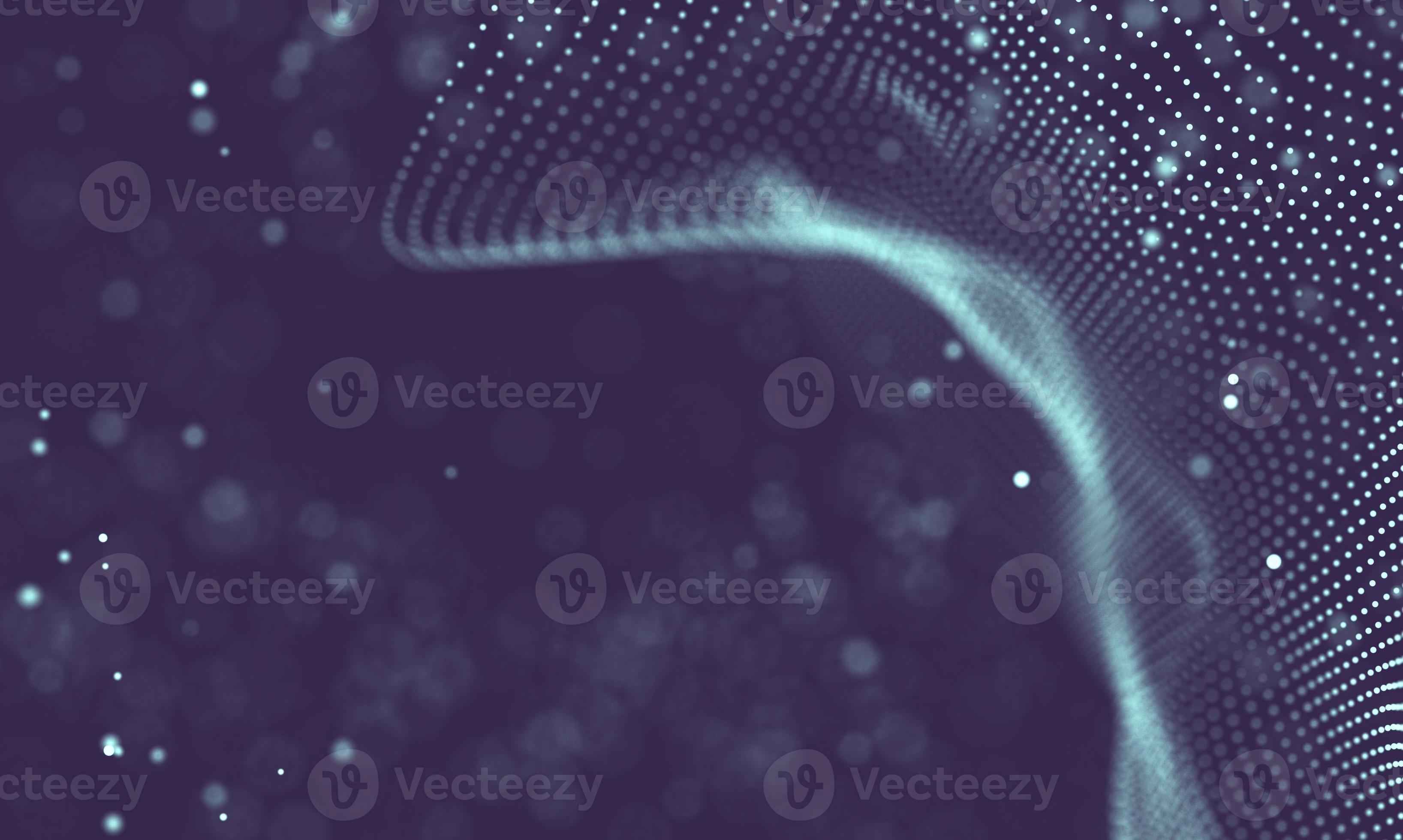 Data technology abstract futuristic illustration . Low poly shape with connecting dots and lines ...