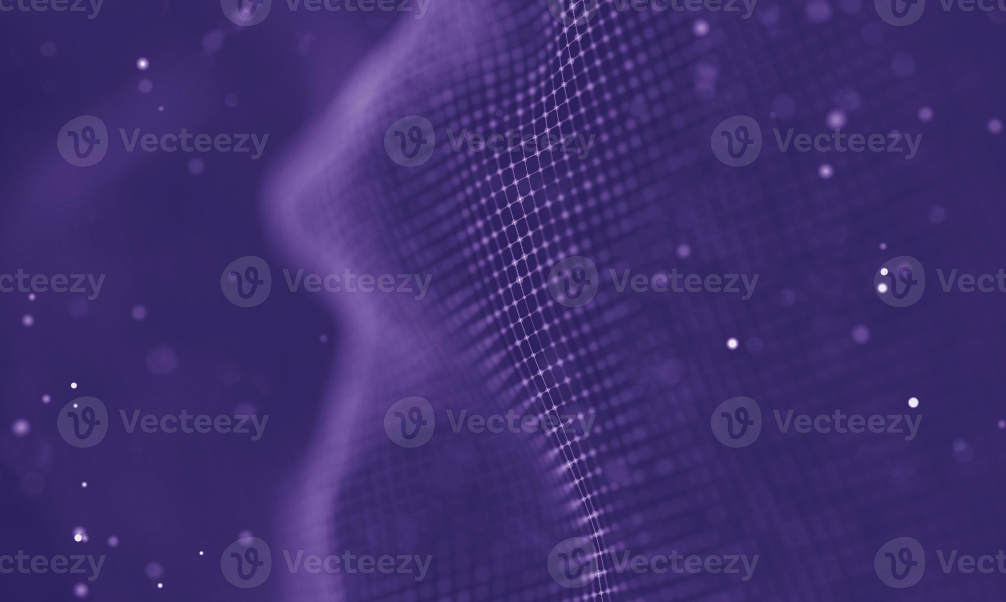 Data technology abstract futuristic illustration . Low poly shape with connecting dots and lines ...