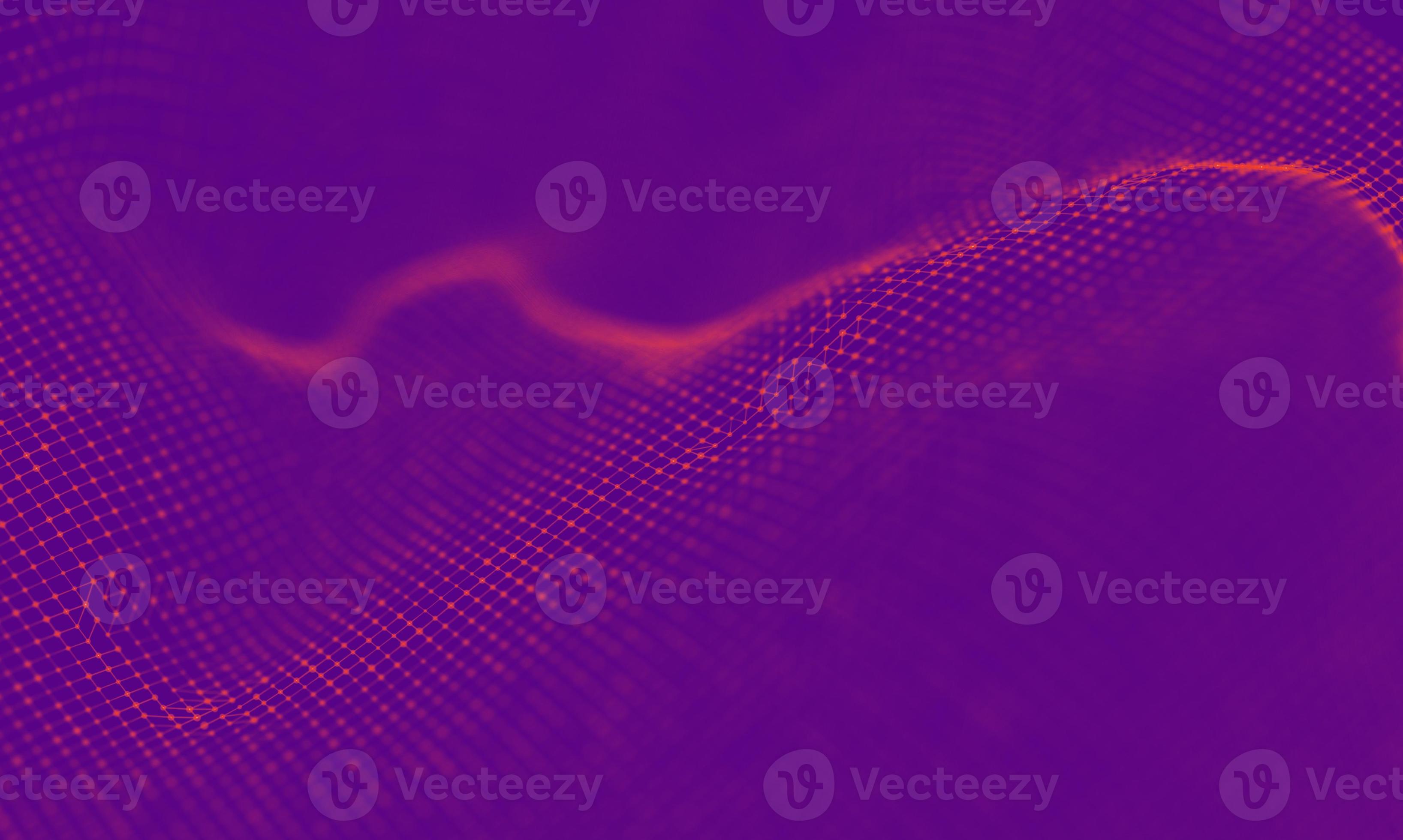 Abstract Purple Geometrical Background . Connection structure. Science ...