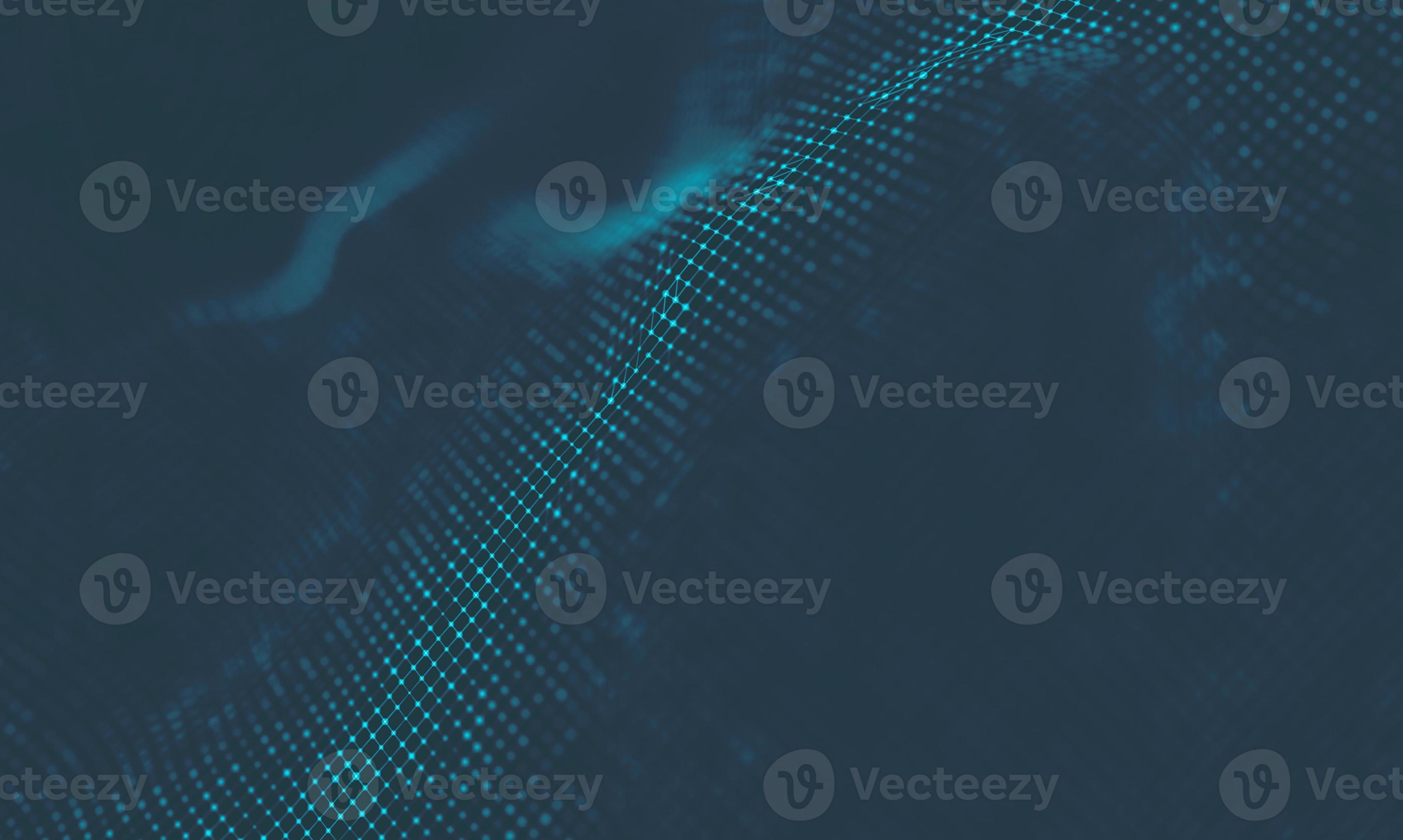 Abstract Music Background Big Data Particle Flow Visualisation Science Infographic Futuristic