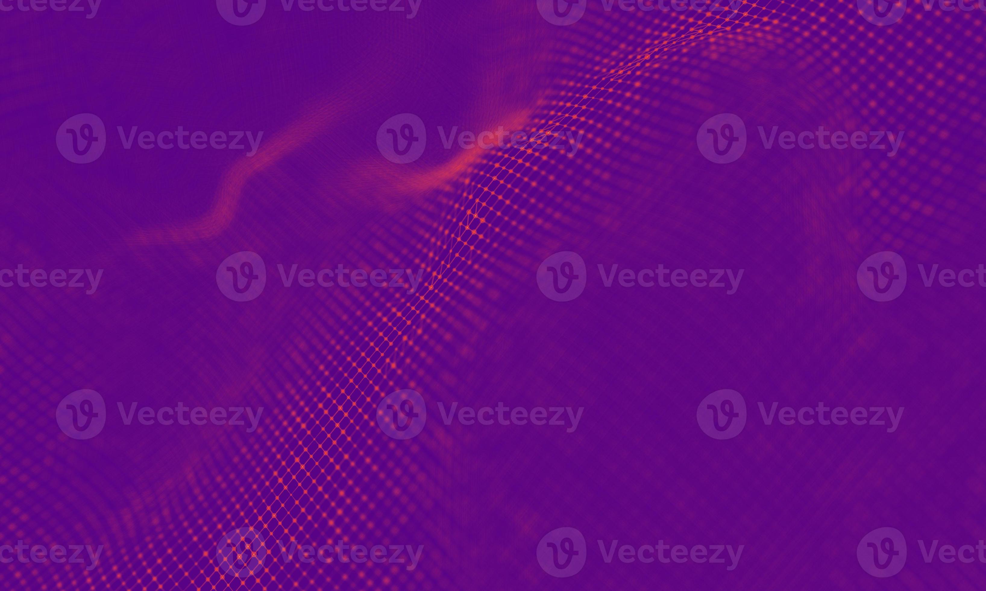 Abstract Purple Geometrical Background . Connection structure. Science ...