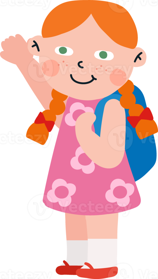 Red Hair Girl Green Eyes Pink Dress Say Hi 13643349 Png