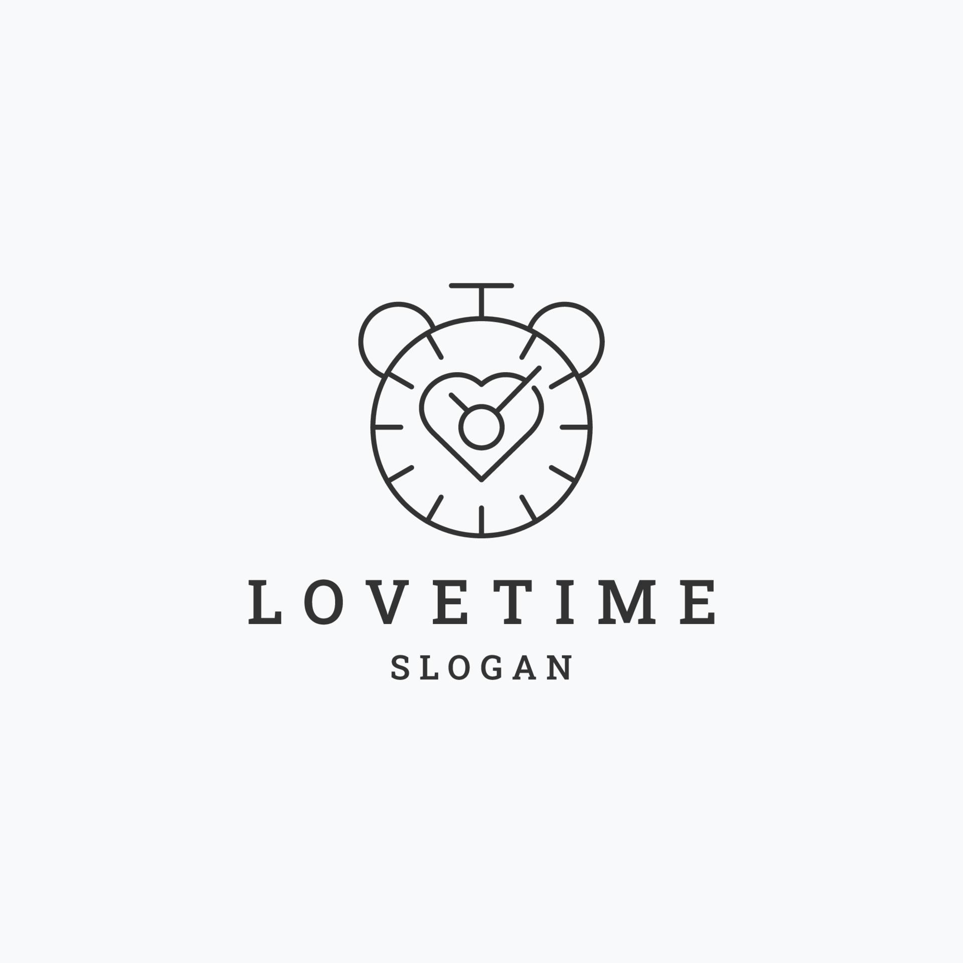 Love time logo icon design template vector illustration 13644813 Vector Art at Vecteezy