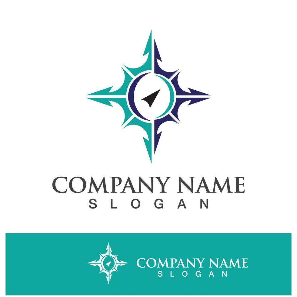 Compass Logo Template Vector Icon 13648602 Vector Art At Vecteezy