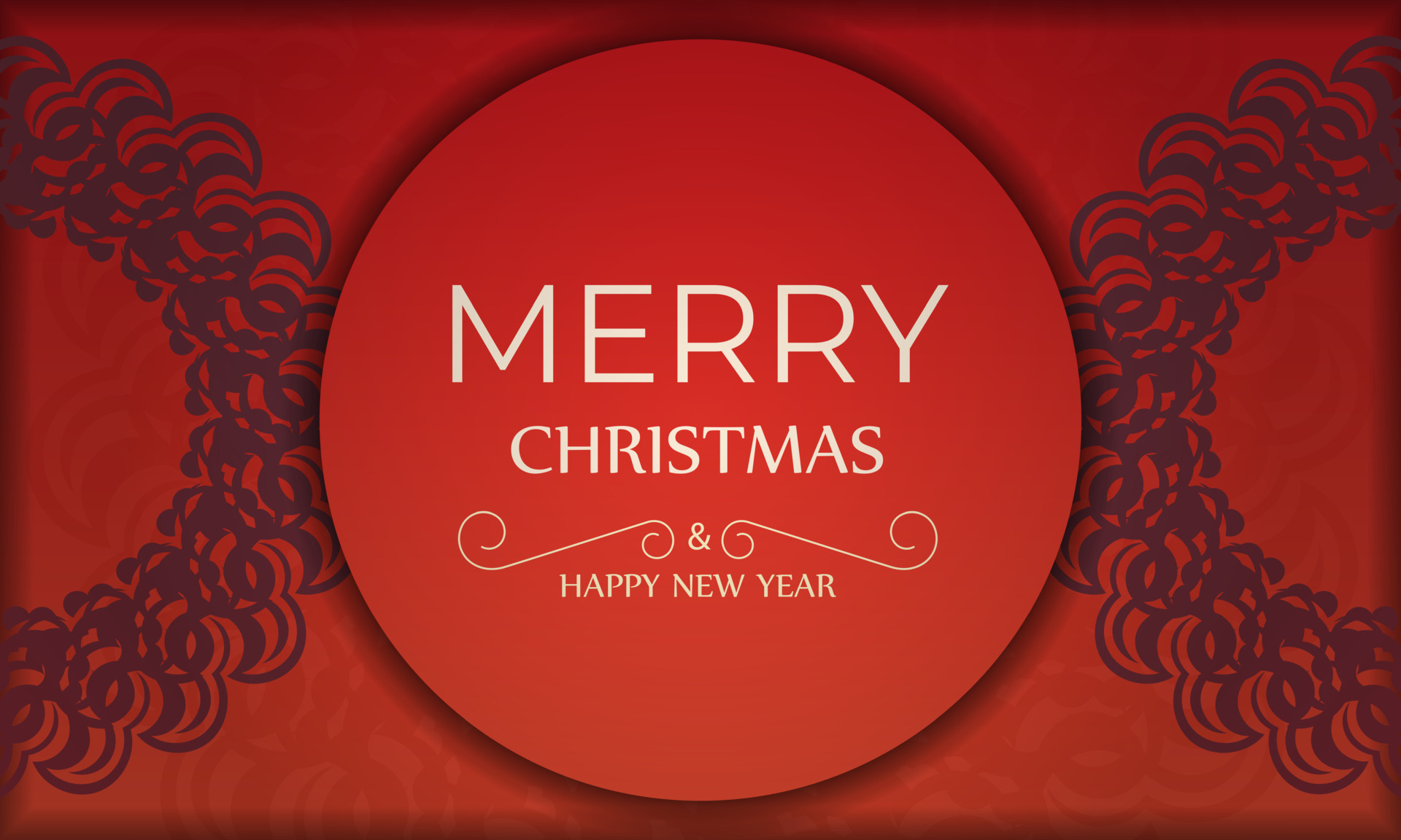 Template Greeting Card Merry Christmas Red Color With Vintage Burgundy template-greeting-card-merry-christmas-red-color-with-vintage-burgundy