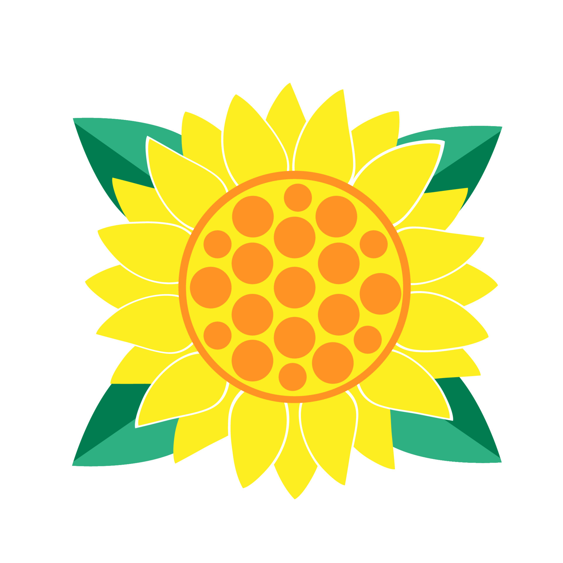 Sunflower Vector Illustration Summer Flower Yellow Color 13653437