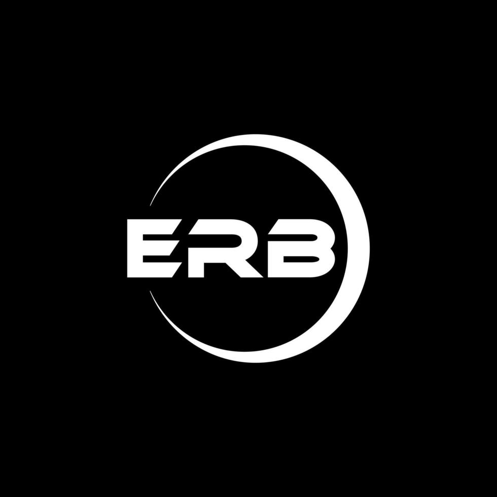 diseño de logotipo de letra erb en ilustración. logotipo vectorial, diseños de caligrafía para ...
