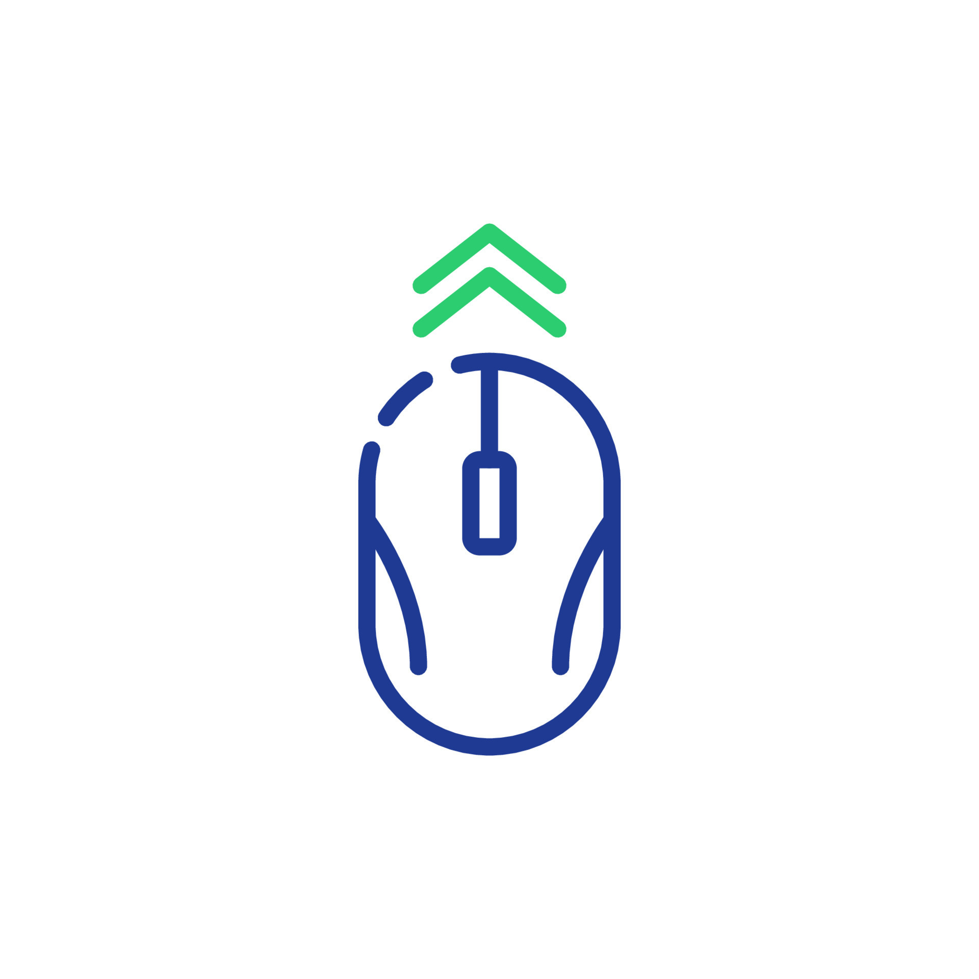 Computer Mouse Swipe Move Arrow Line Icon Mouse Pc Scroll Up Linear Pictogram Wireless