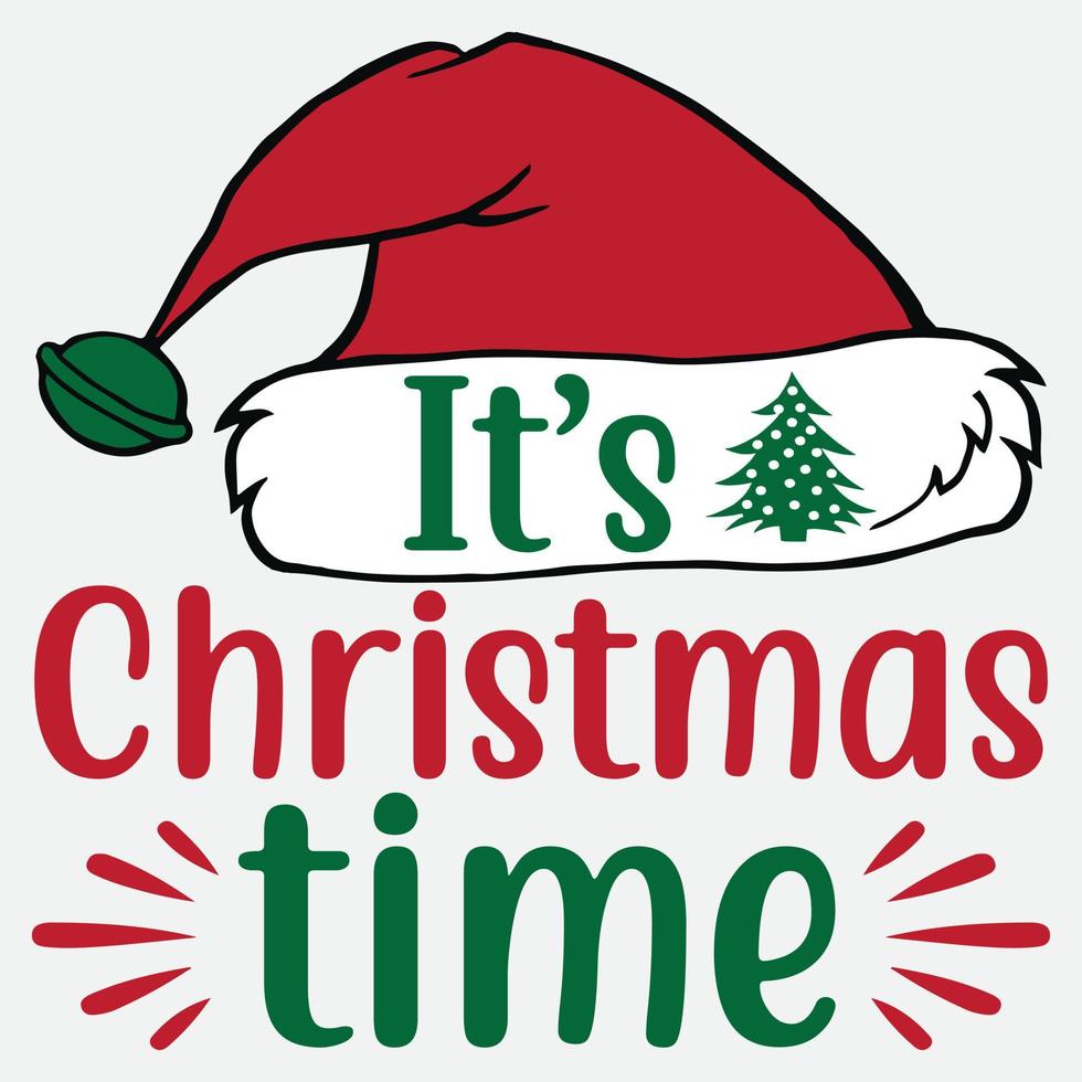 It's Christmas time 13661558 Vector Art at Vecteezy