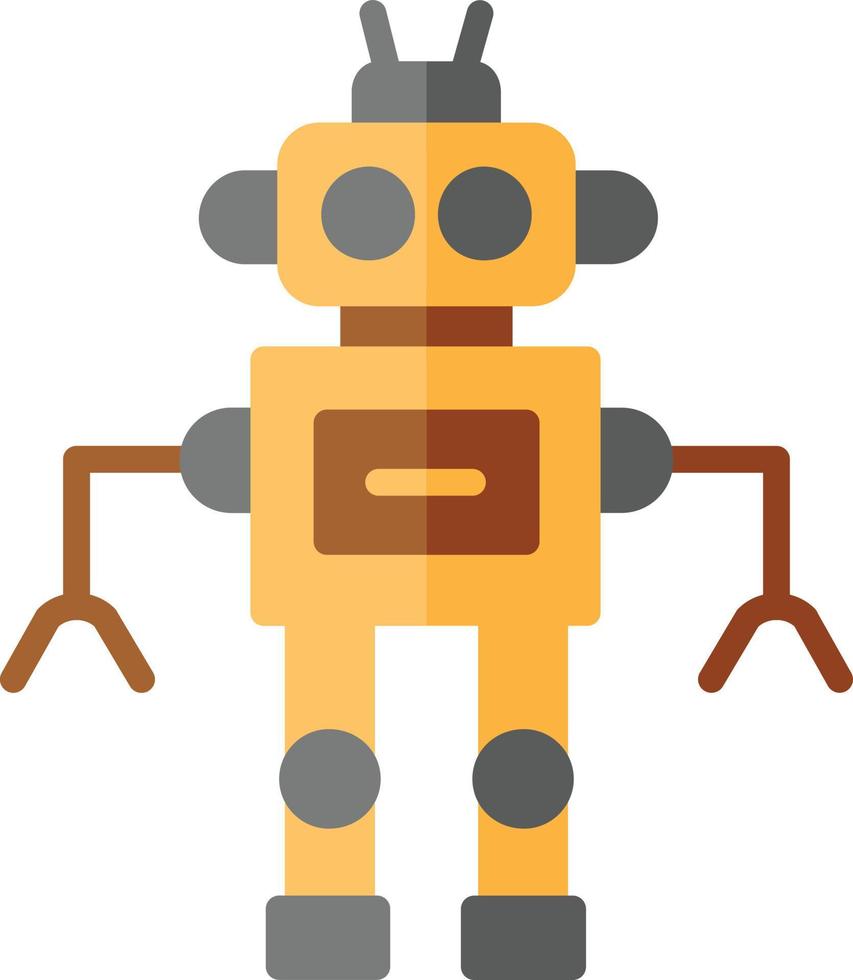 Robot Flat Icon 13663134 Vector Art at Vecteezy