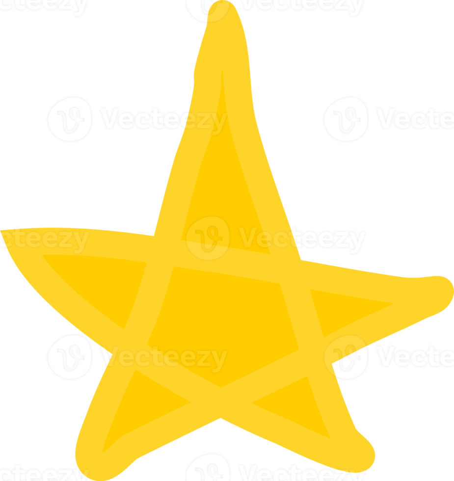 Hand drawn star doodle 13666406 PNG Hand drawn star doodle 13666406 PNG