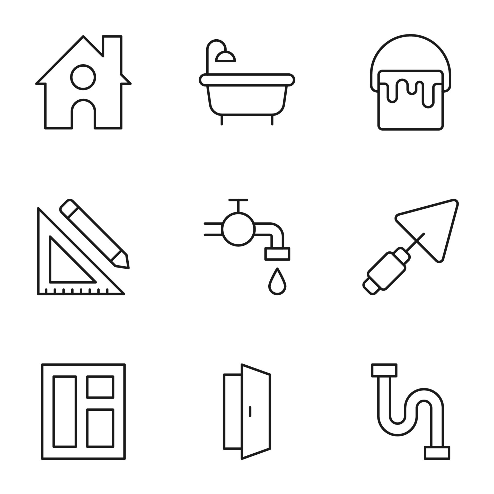Collection Of Isolated Vector Line Icons For Web Sites Adverts