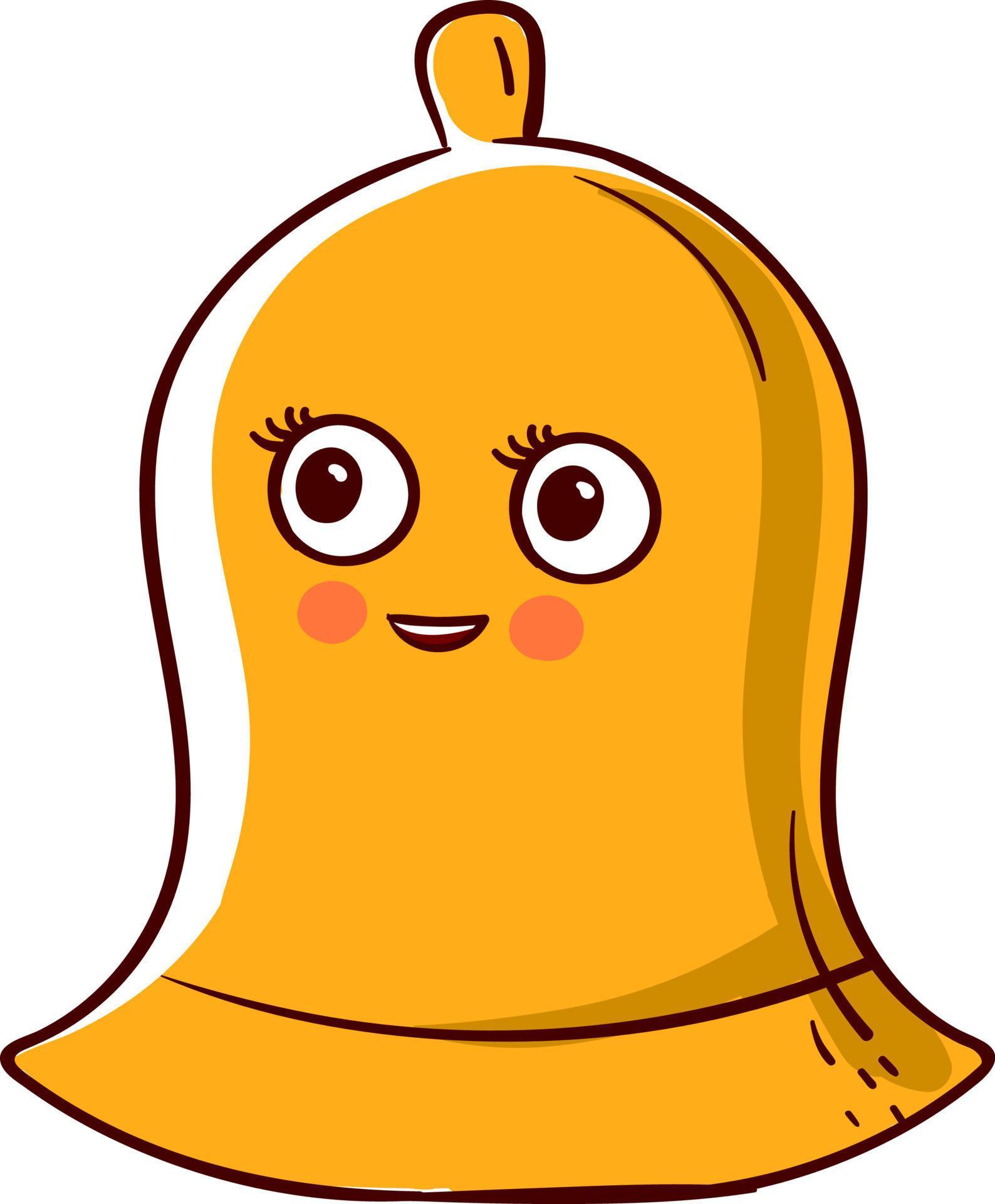 Happy bell, illustration, vector on white background. 13674427 Vector Art at Vecteezy