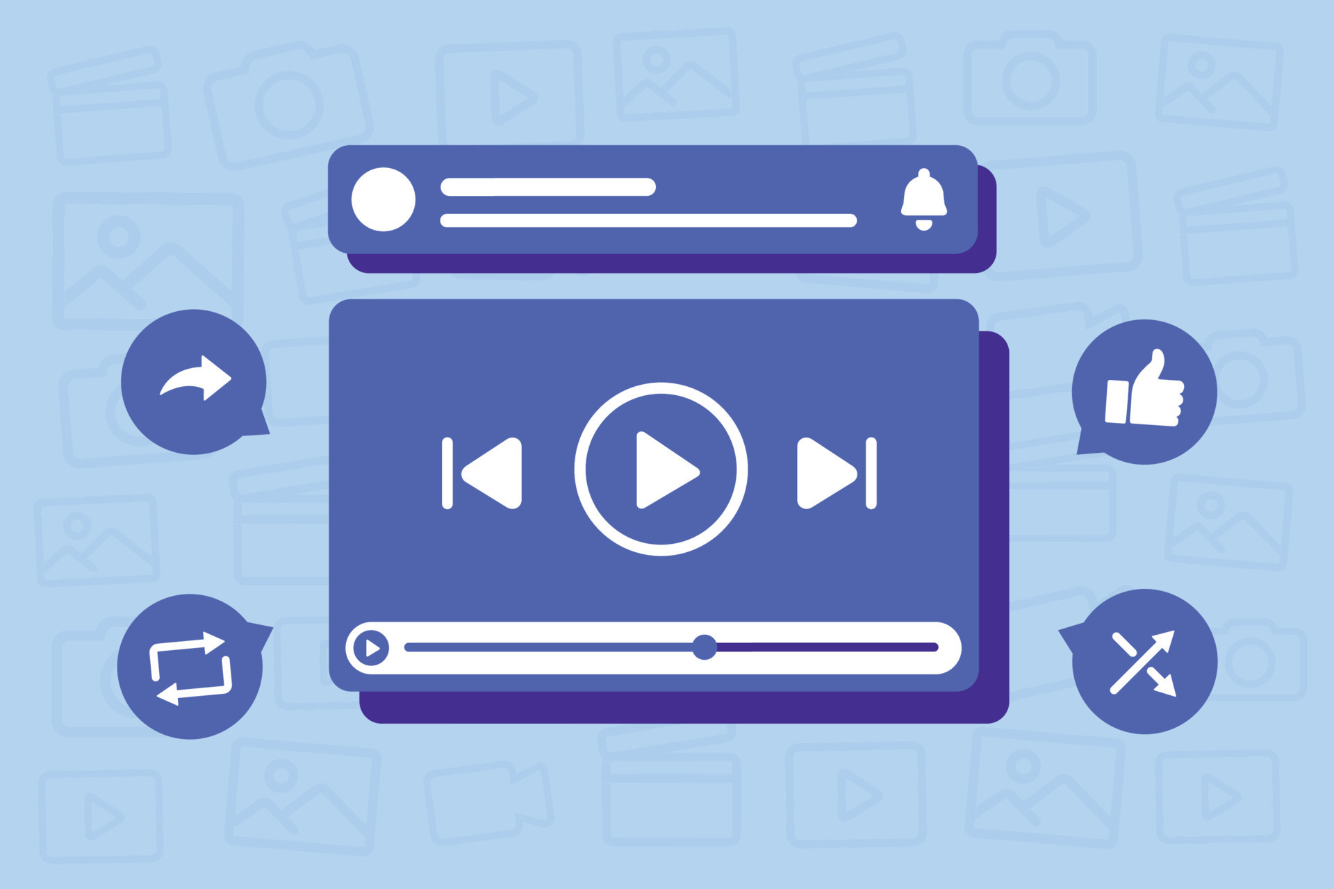 Video Player Illustration 13682804 Vector Art at Vecteezy Video Player Illustration 13682804 Vector Art at Vecteezy