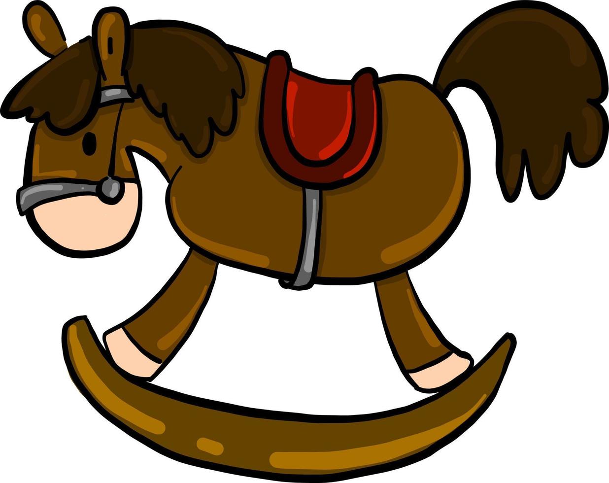 caballo de juguete, ilustración, vector sobre fondo blanco 13683157 ...