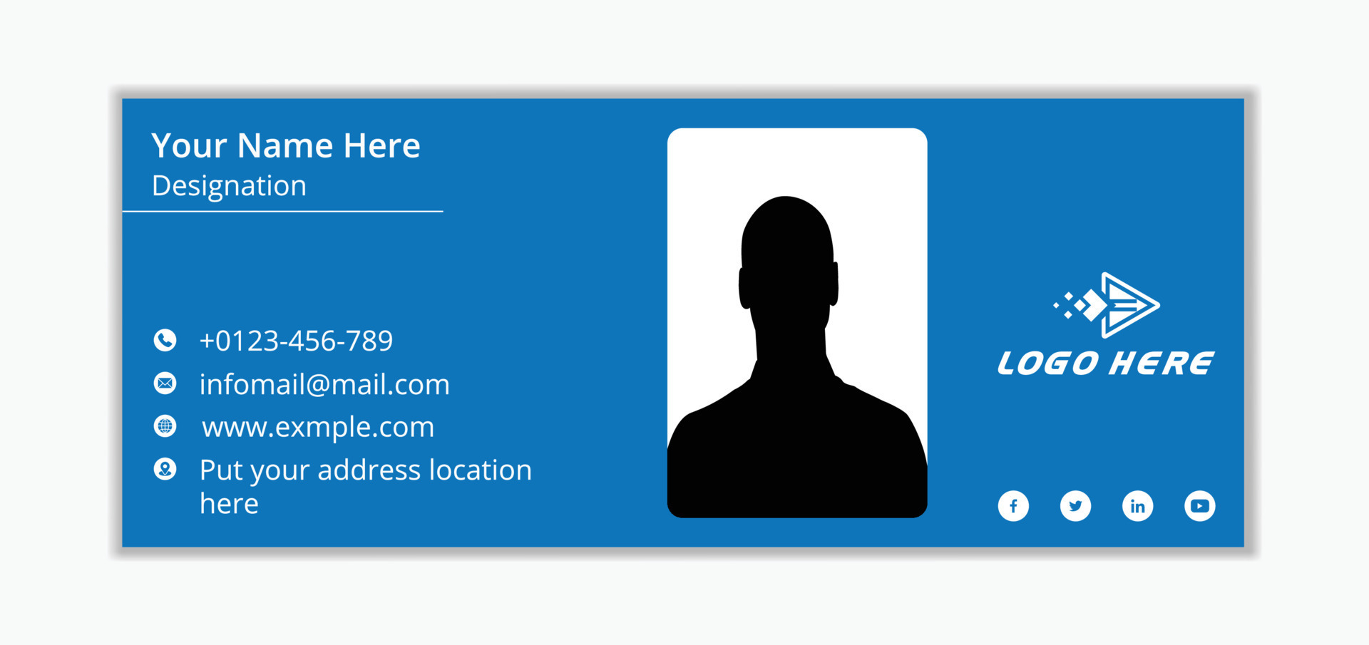 Minimal Email Signature Template Design 13683686 Vector Art At Vecteezy