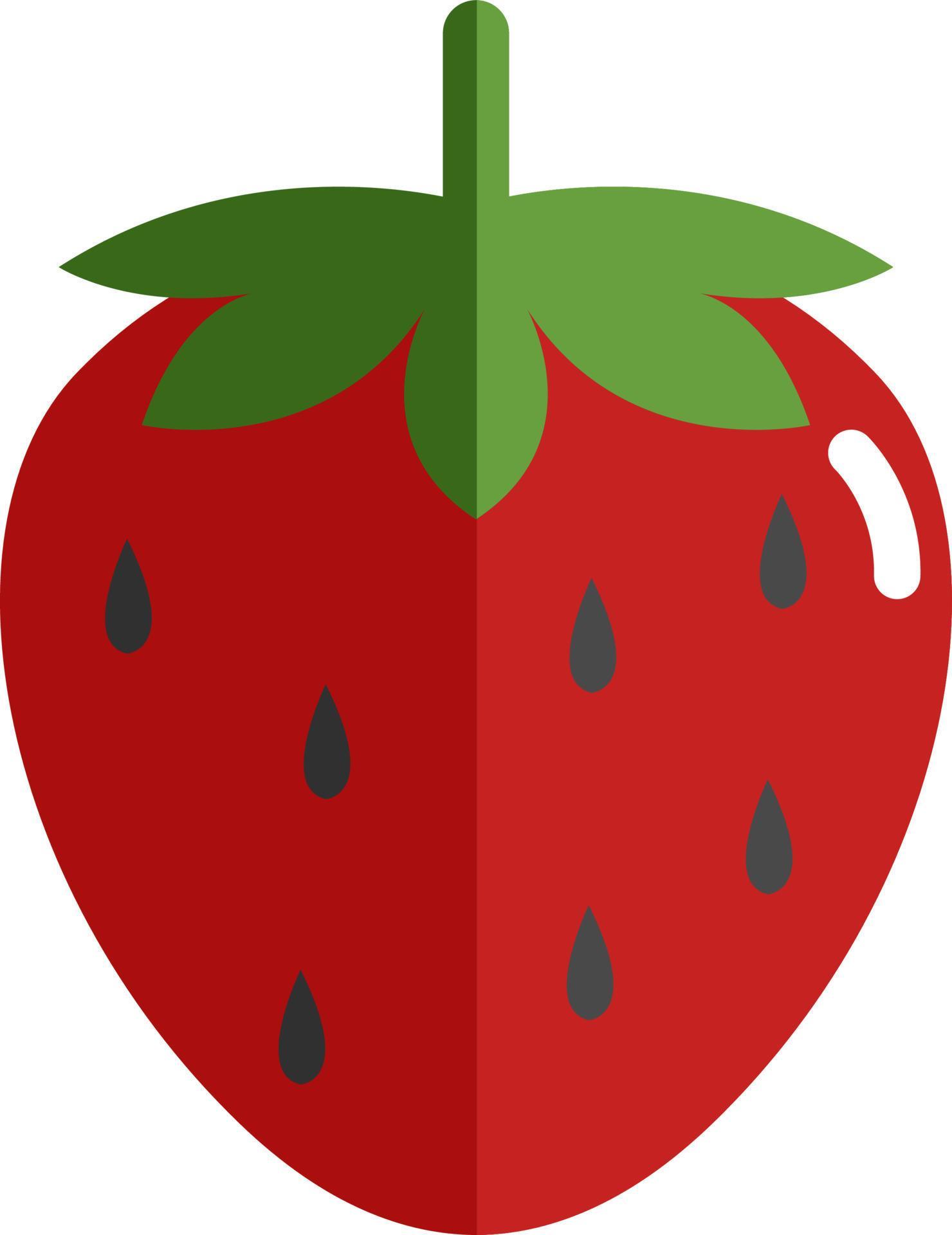 Red Strawberry Illustration Vector On White Background 13683960
