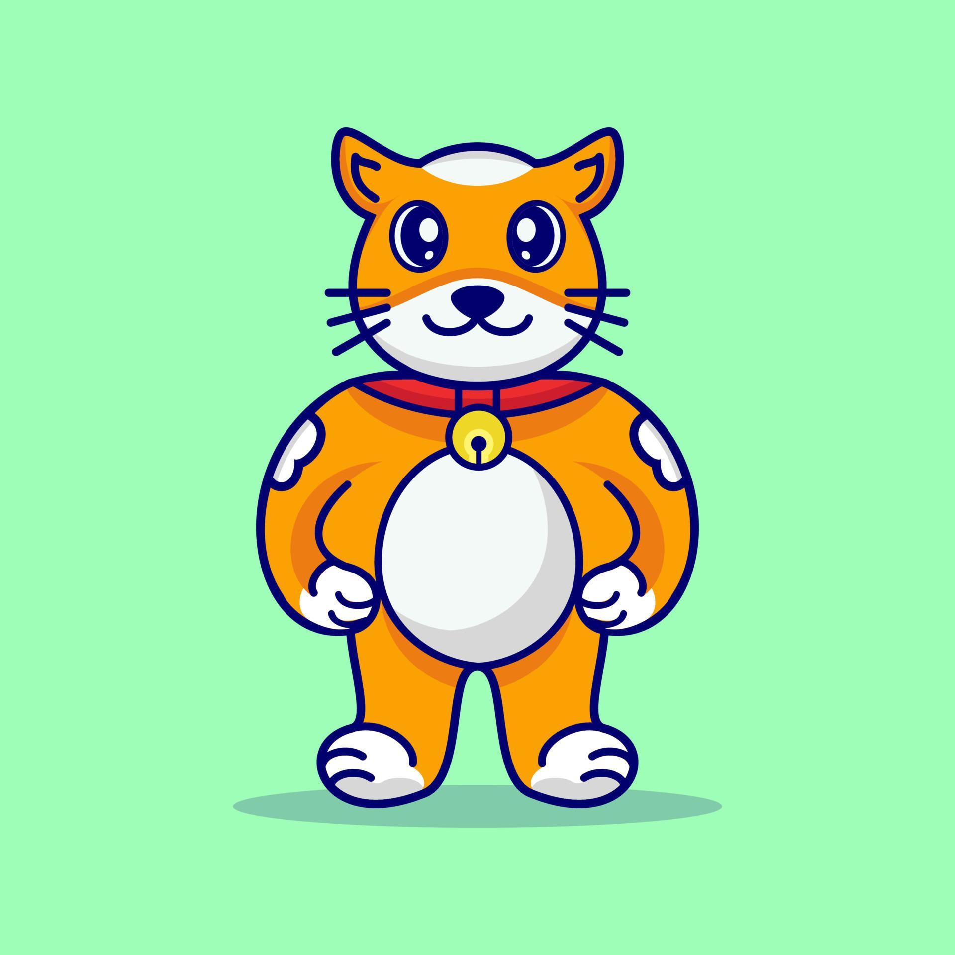 Cute Cat Cartoon Vector Icon Illustration 13686934 Vector Art At Vecteezy