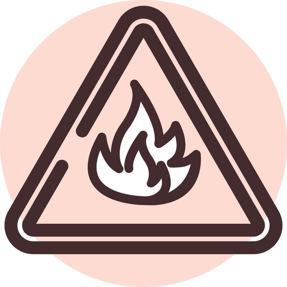 Signo De Fuego Ilustración Vector Sobre Fondo Blanco 13687397 Vector En Vecteezy