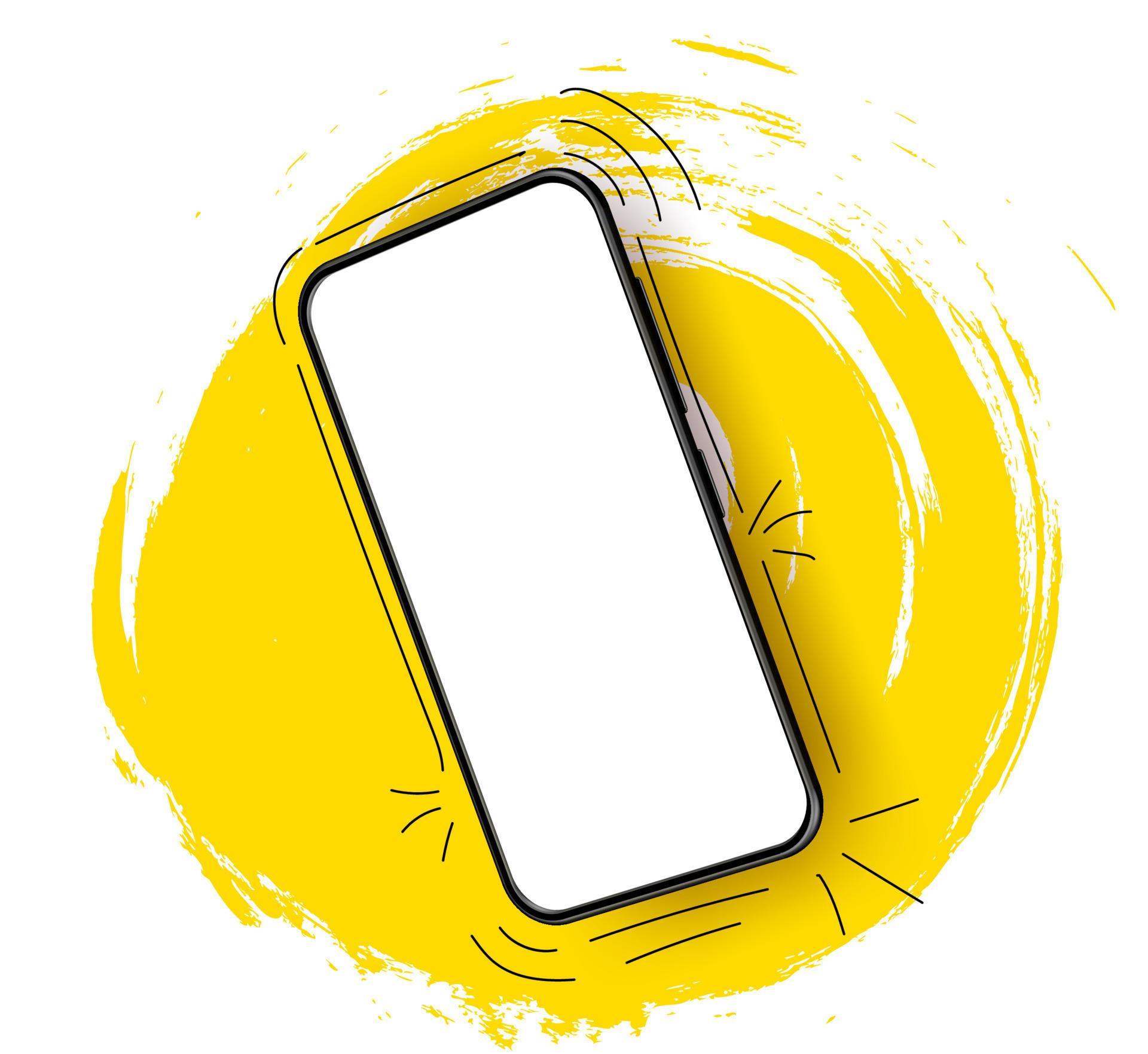 Modern color and geometric. Banner design template on the background of the mobile phone. Mobile ...