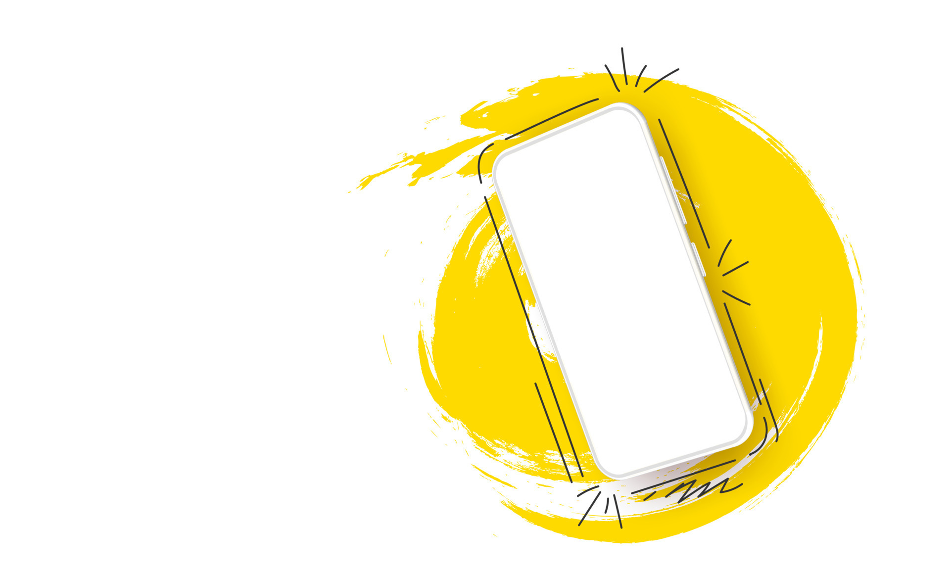 Modern color and geometric. Banner design template on the background of the mobile phone. Mobile ...