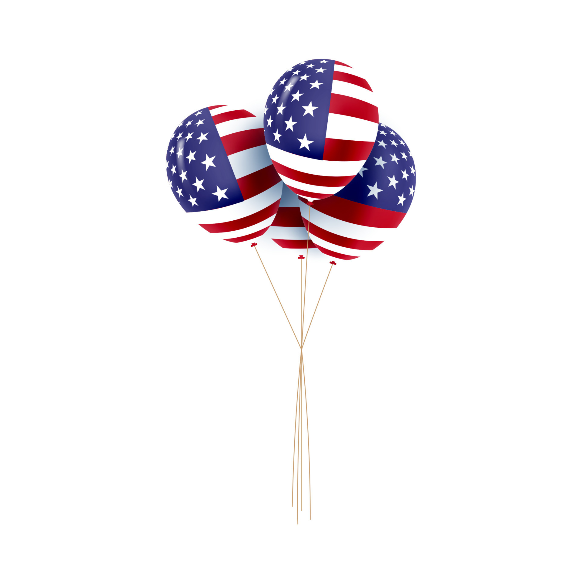 US Patriotic balloons. Colored Balloons specially for the Fourth of ...
