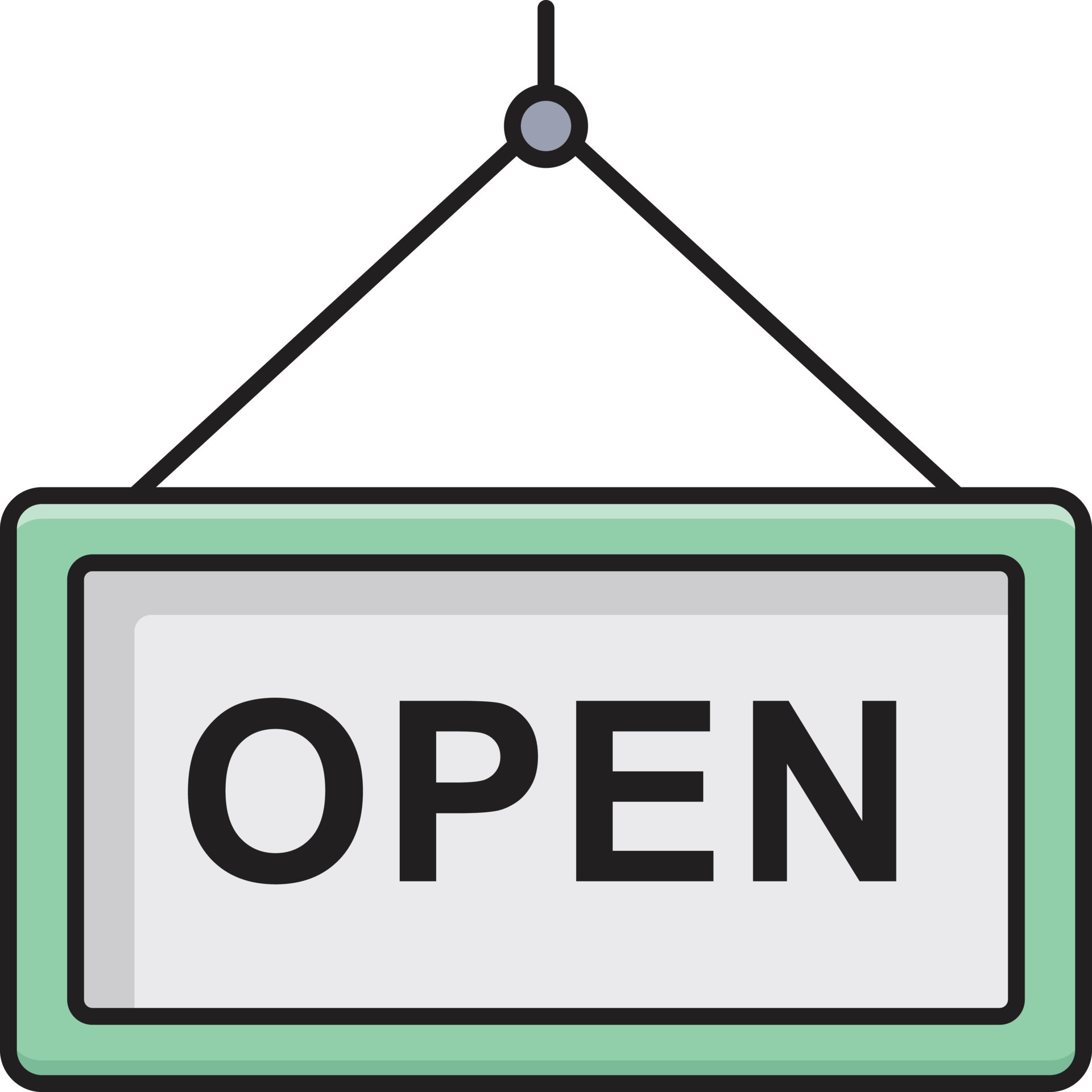 open board vector illustration on a background.Premium quality symbols.vector icons for concept ...