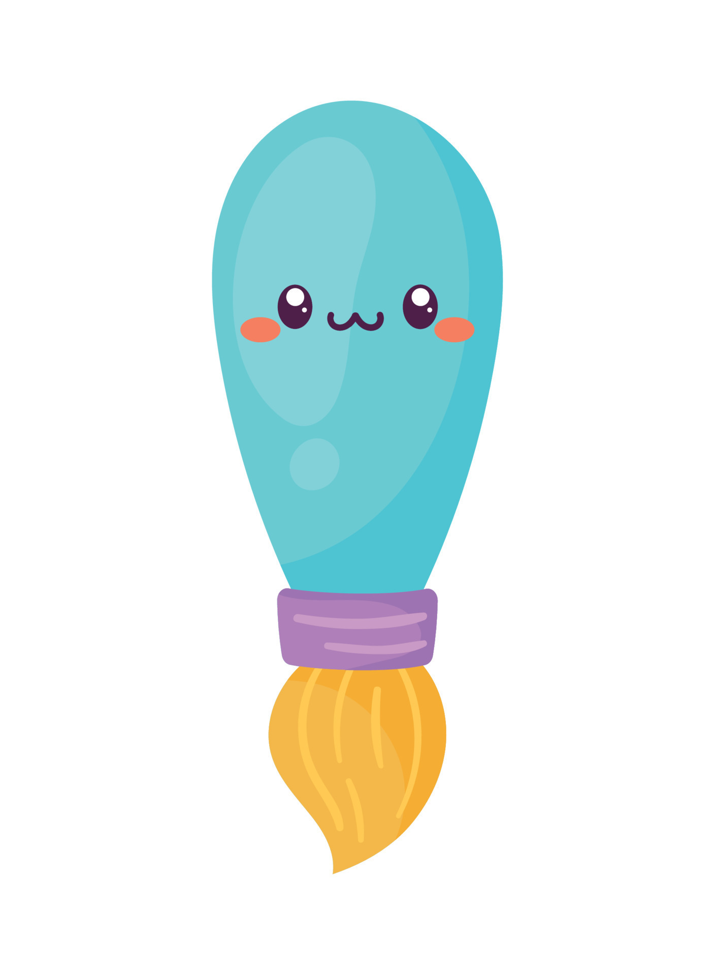 Lindo pincel estilo kawaii 13697479 Vector en Vecteezy