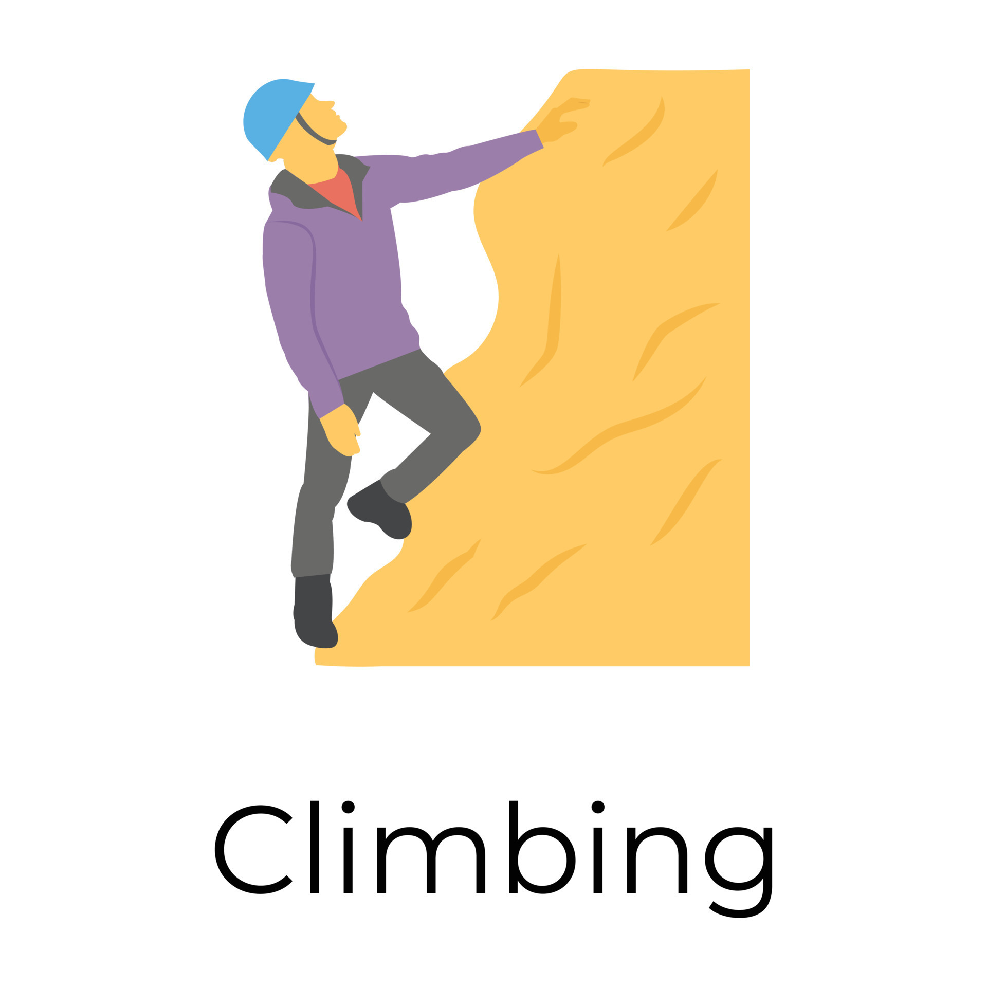 Trendy Climbing Concepts 13698484 Vector Art at Vecteezy