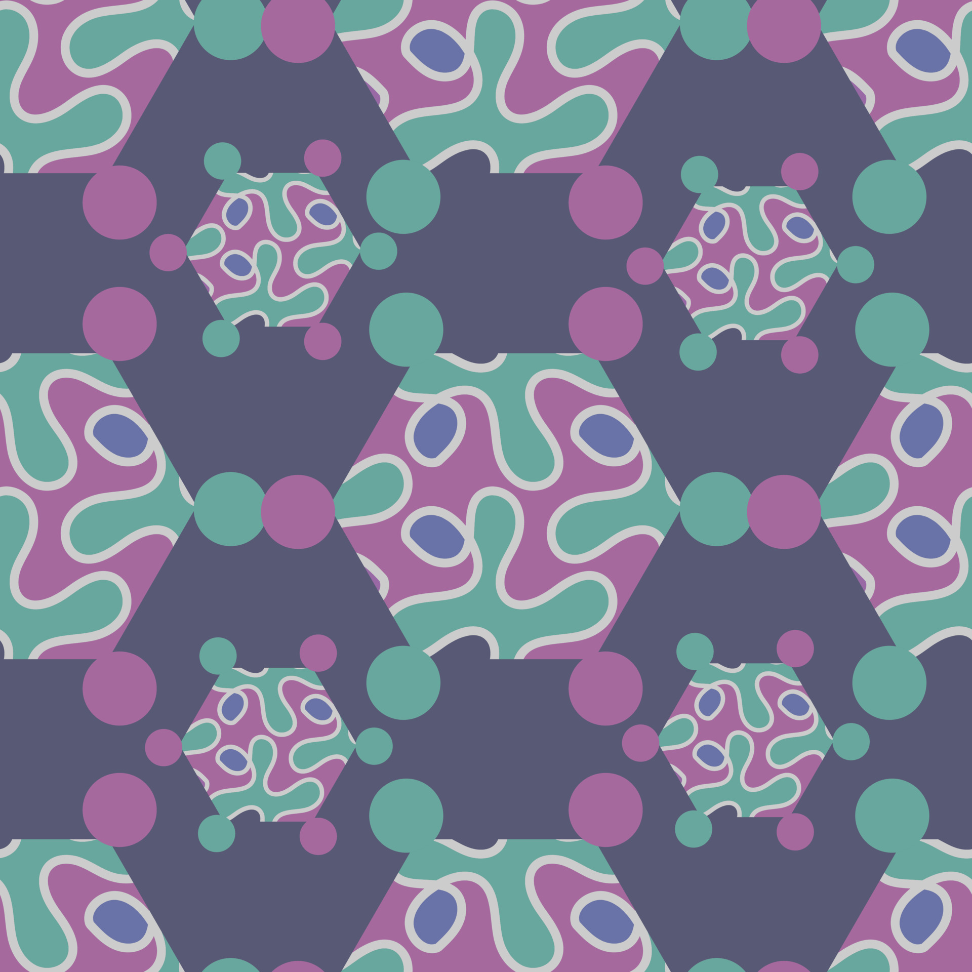 New Abstract Art Seamless Pattern Design Vector Seamless Background