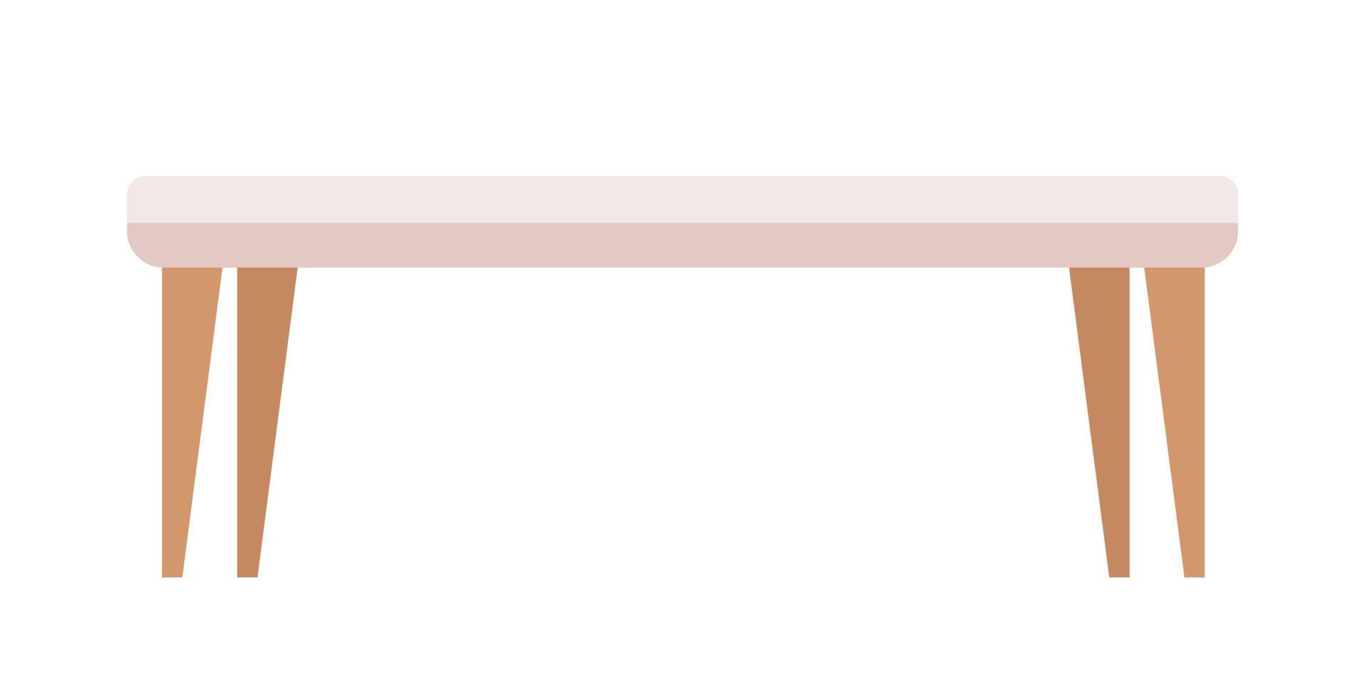 Long Dinner Table Semi Flat Color Vector Object Business Conference Editable Element Full