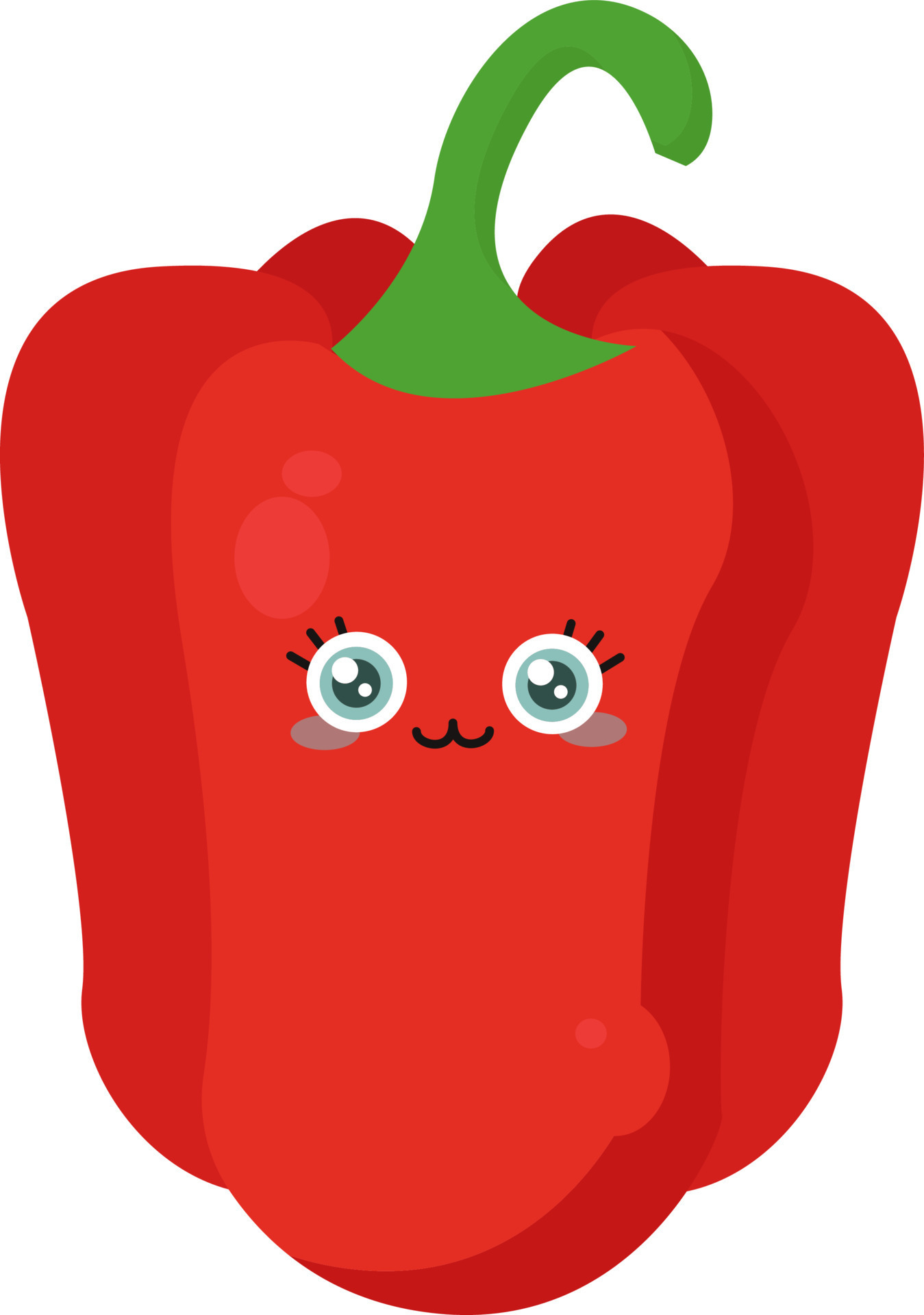 Red Cute Pepper Illustration Vector On White Background 13704450 Vector Art At Vecteezy