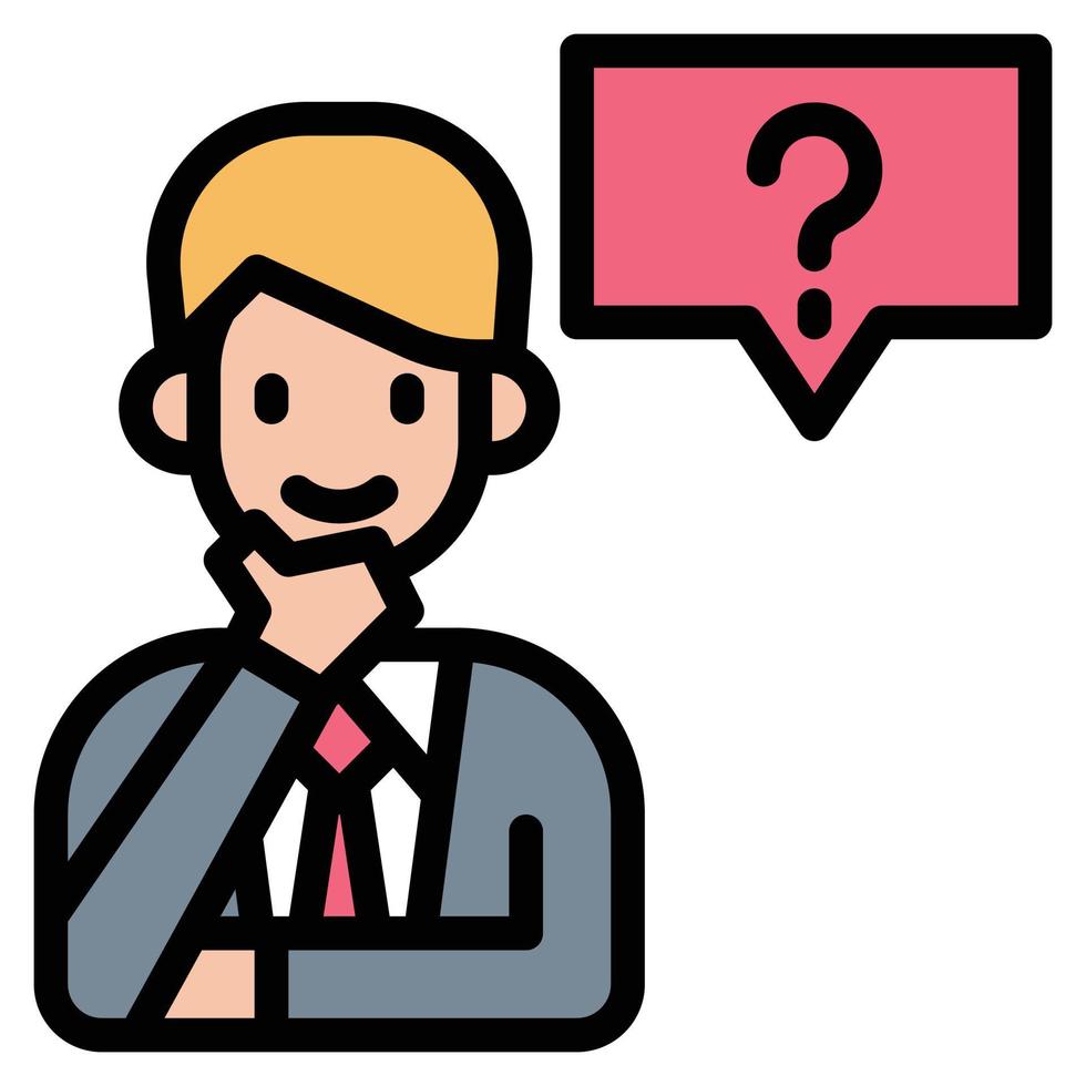 Problem Solving Icon Line Vector Illustration Education Technology