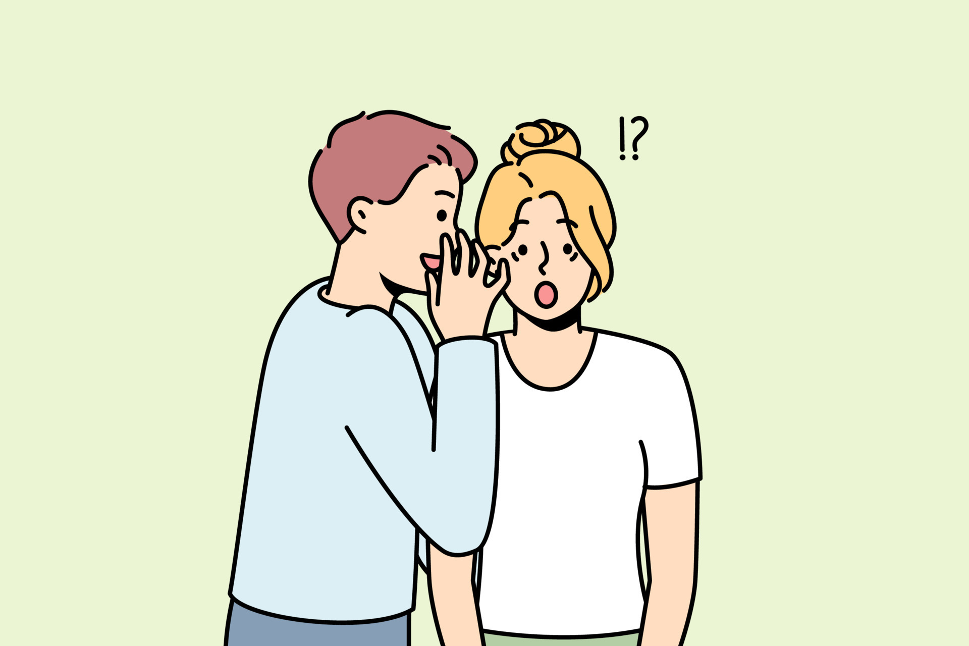 Telling Secrets Cartoon