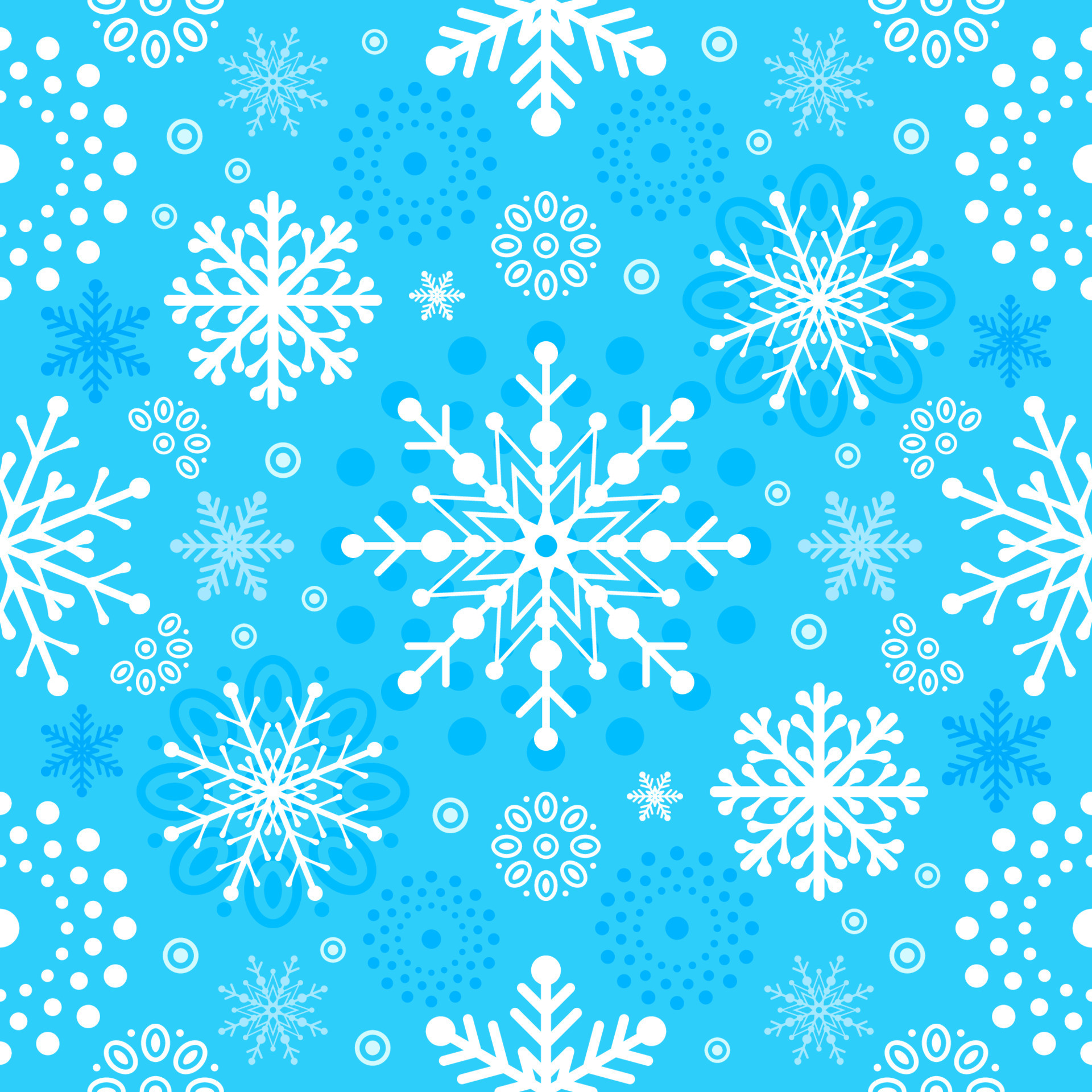 Beautiful Snowflakes Seamless Pattern 13707936 Vector Art at Vecteezy