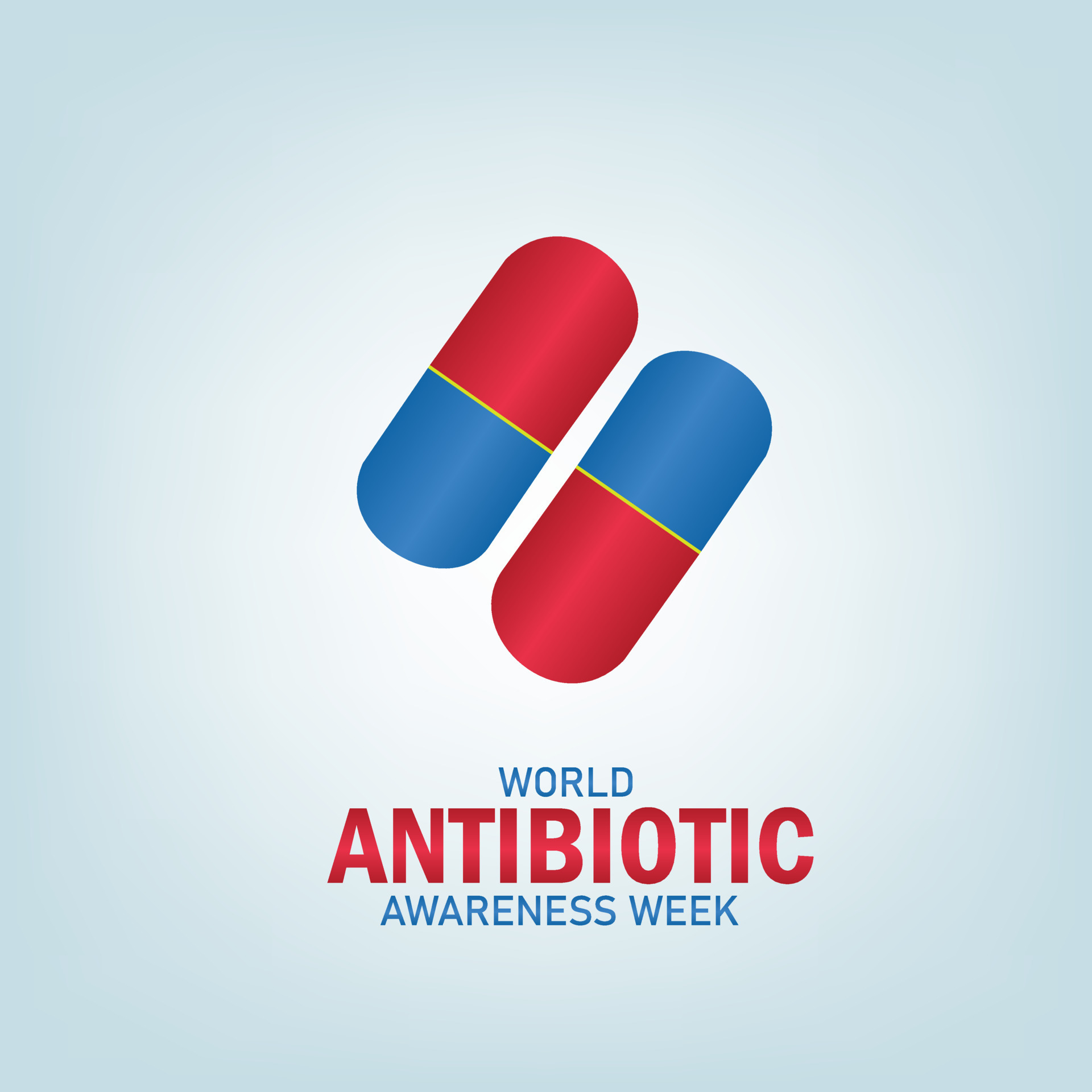 Vector Illustration Of World Antibiotic Awareness Week Simple And