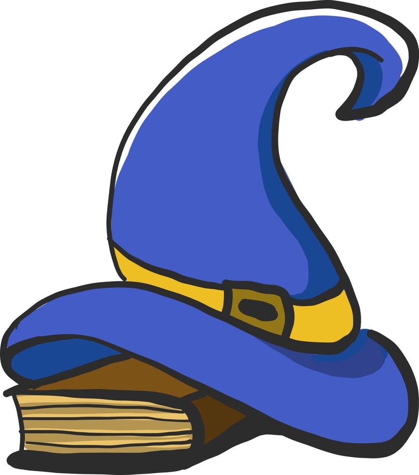 Magic hat with book, illustration, vector on white background 13716210 ...