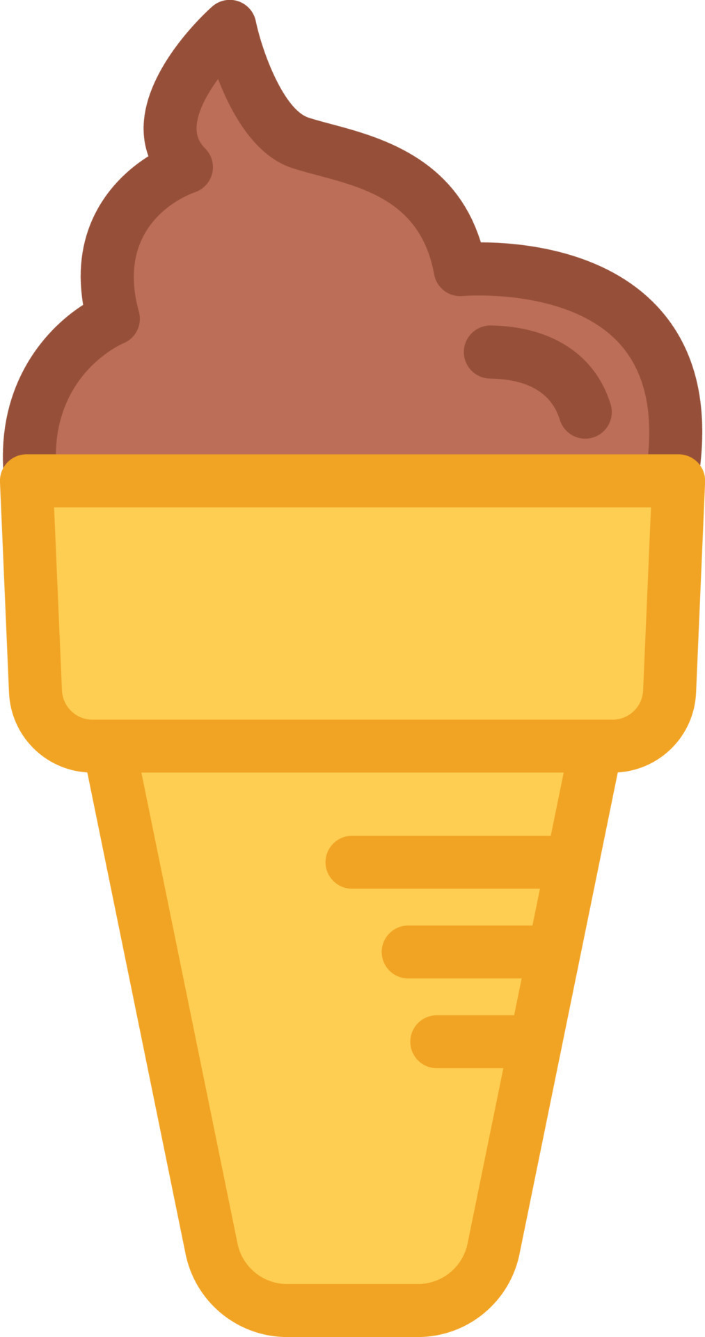 Chocolate Ice Cream In Cone Illustration Vector On A White Background 13716225 Vector Art At
