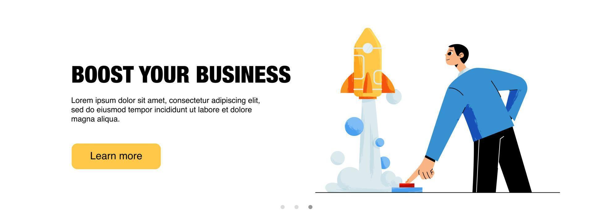 Boost your business web banner, startup success 13717525 Vector Art at ... Boost your business web banner, startup success 13717525 Vector Art at ...
