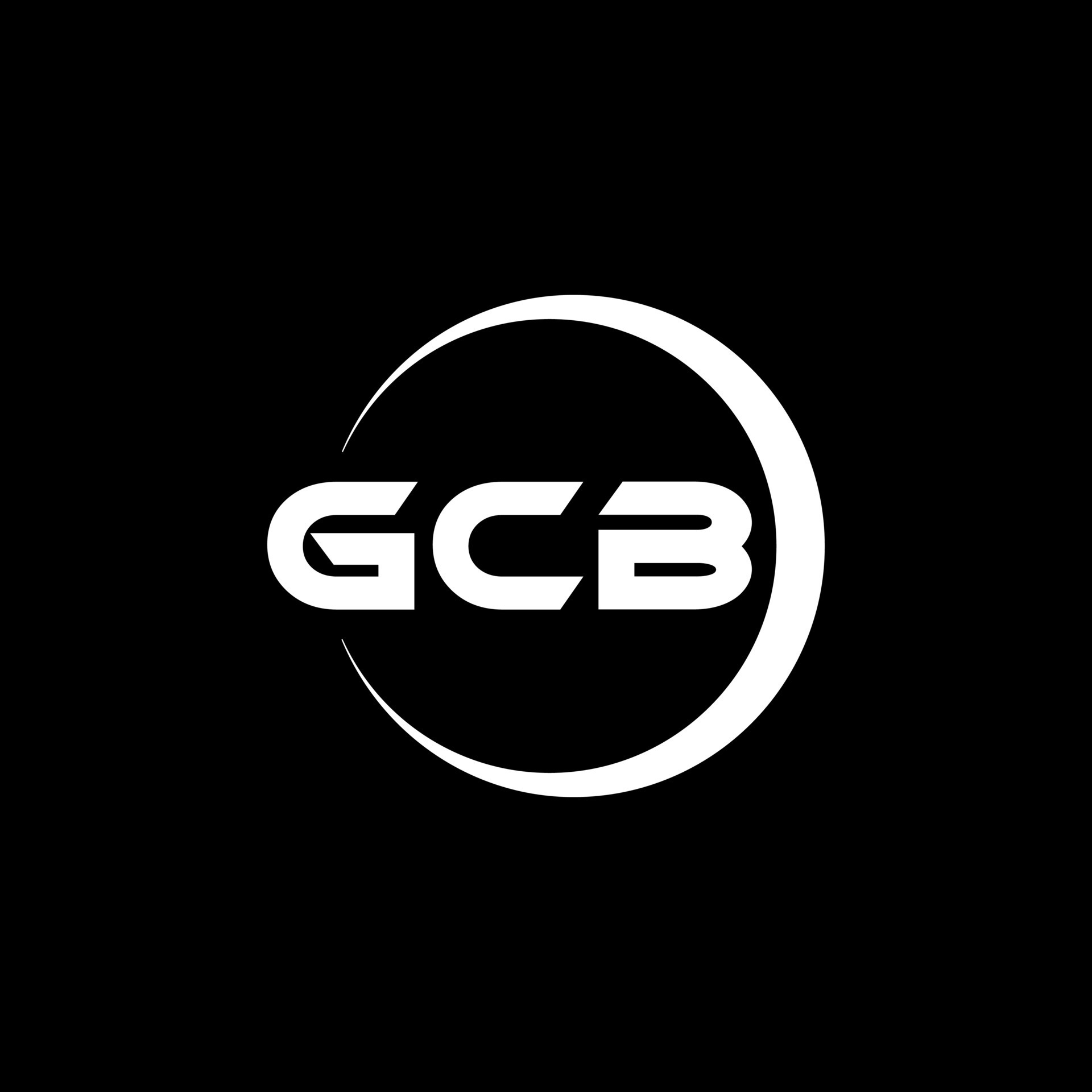 diseño del logotipo de la letra gcb en la ilustración. logotipo vectorial, diseños de caligrafía ...