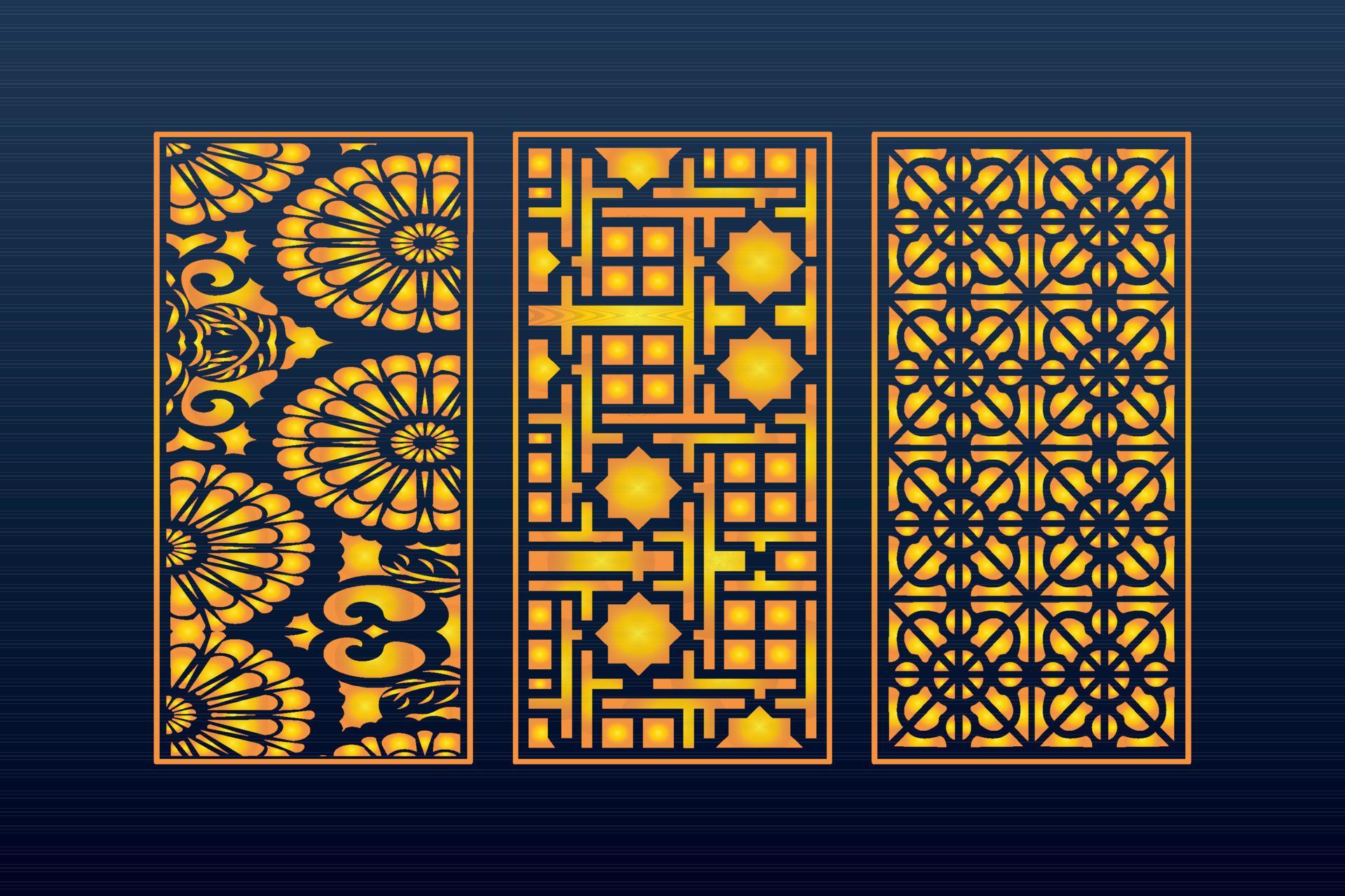 Abstract Geometric Islamic Background Decorative Arabic Ornament Cnc Cut Laser Pattern 13718331