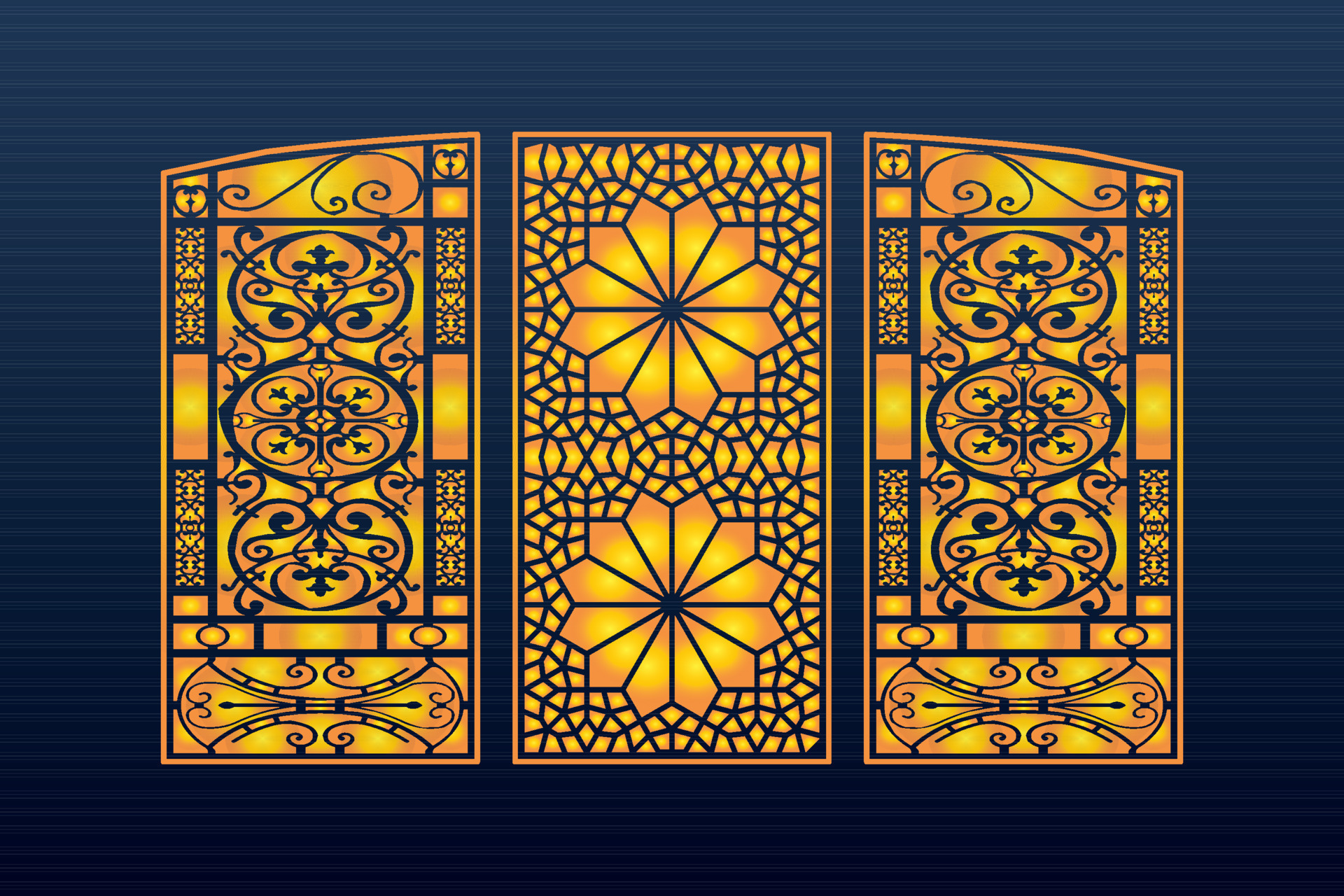 Abstract Geometric Islamic Background Decorative Arabic Ornament Cnc Cut Laser Pattern 13718339