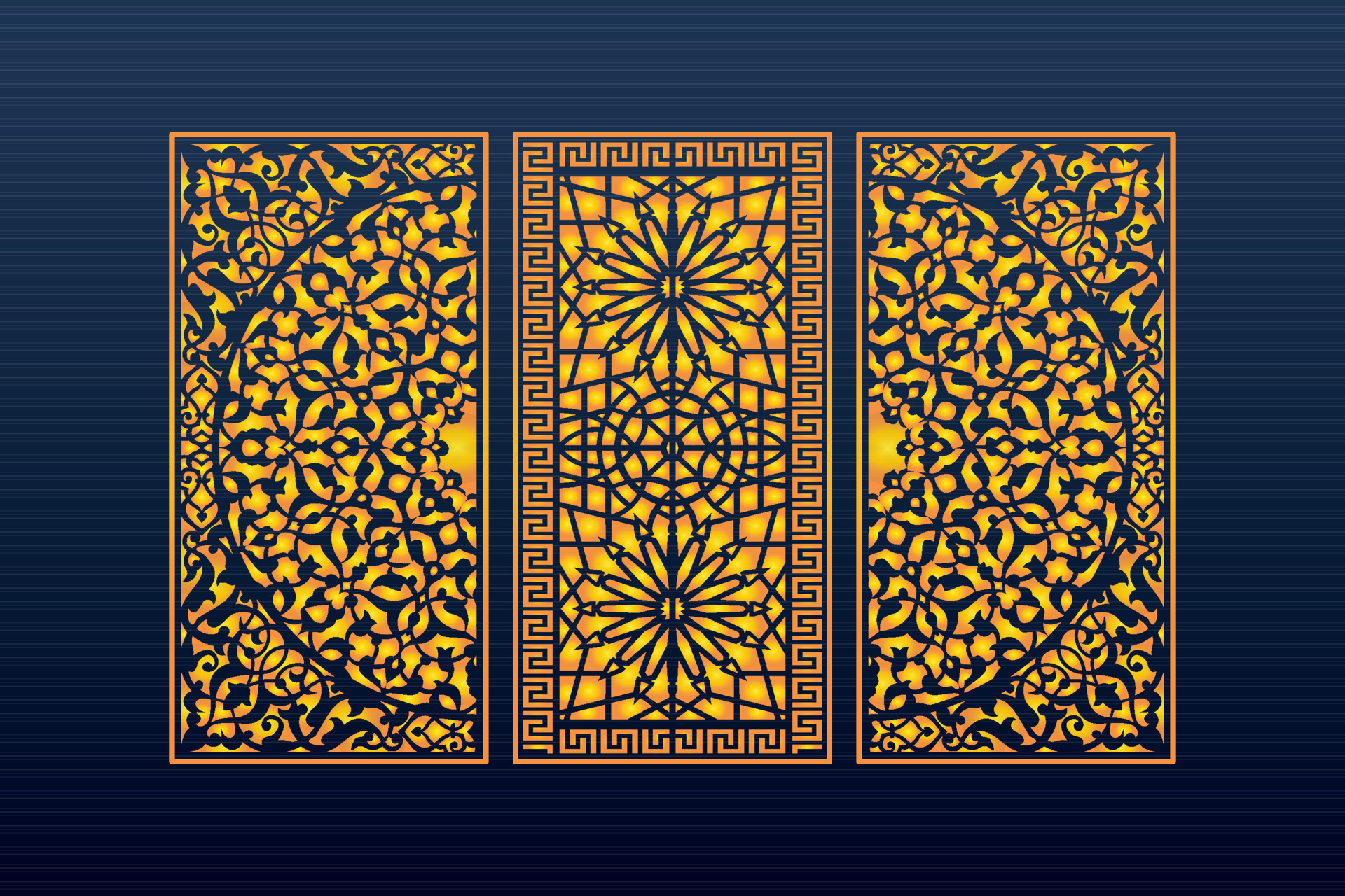 Abstract Geometric Islamic Background Decorative Arabic Ornament Cnc Cut Laser Pattern 13718346