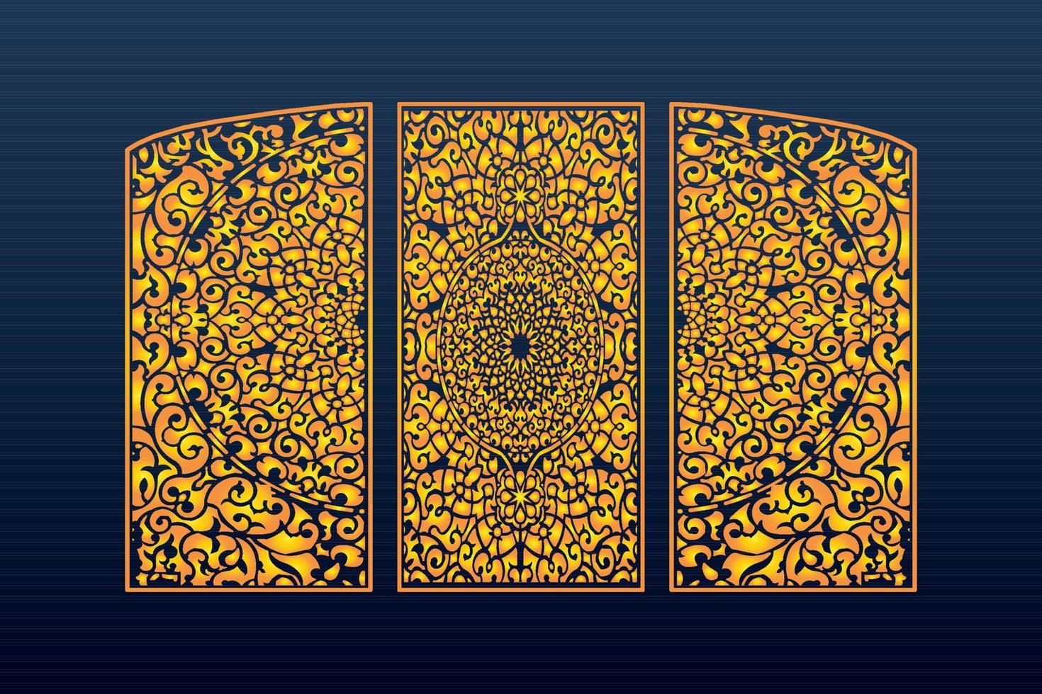 Abstract Geometric Islamic Background Decorative Arabic Ornament Cnc Cut Laser Pattern 13718352