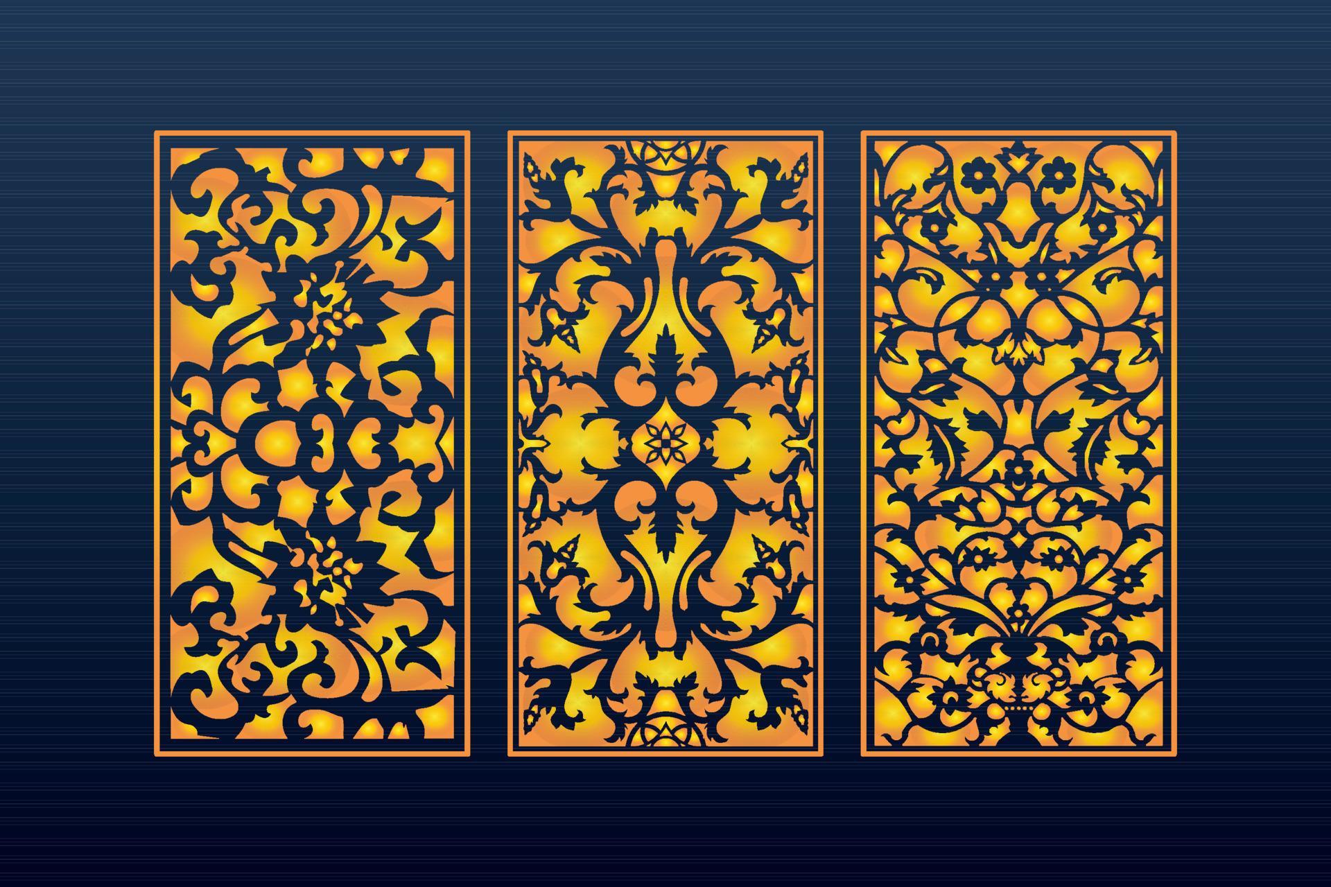 Abstract Geometric Islamic Background Decorative Arabic Ornament Cnc Cut Laser Pattern 13718361